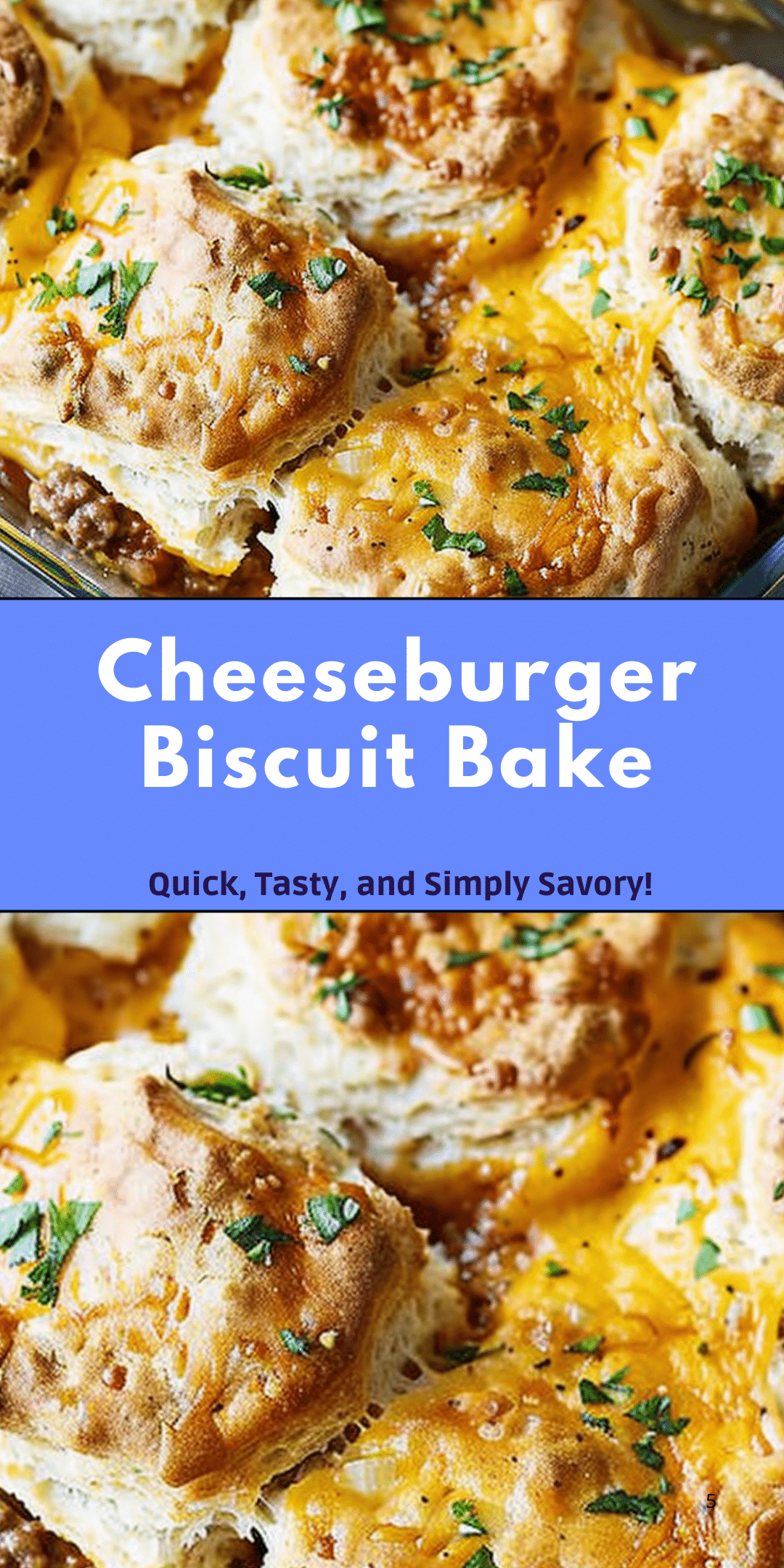 Cheeseburger Biscuit Bake | Just So Savory