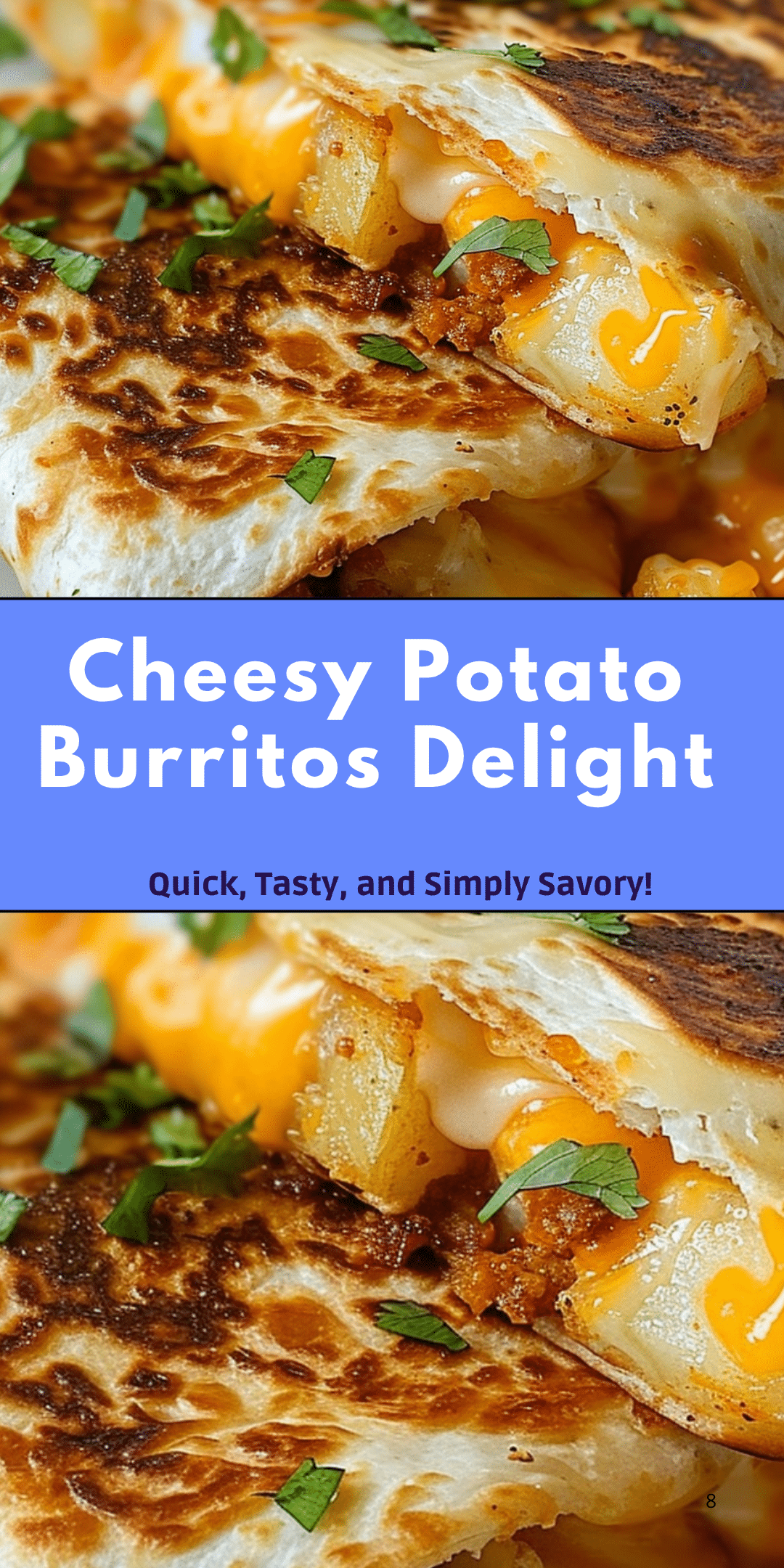 Cheesy Potato Burritos Delight | Just So Savory