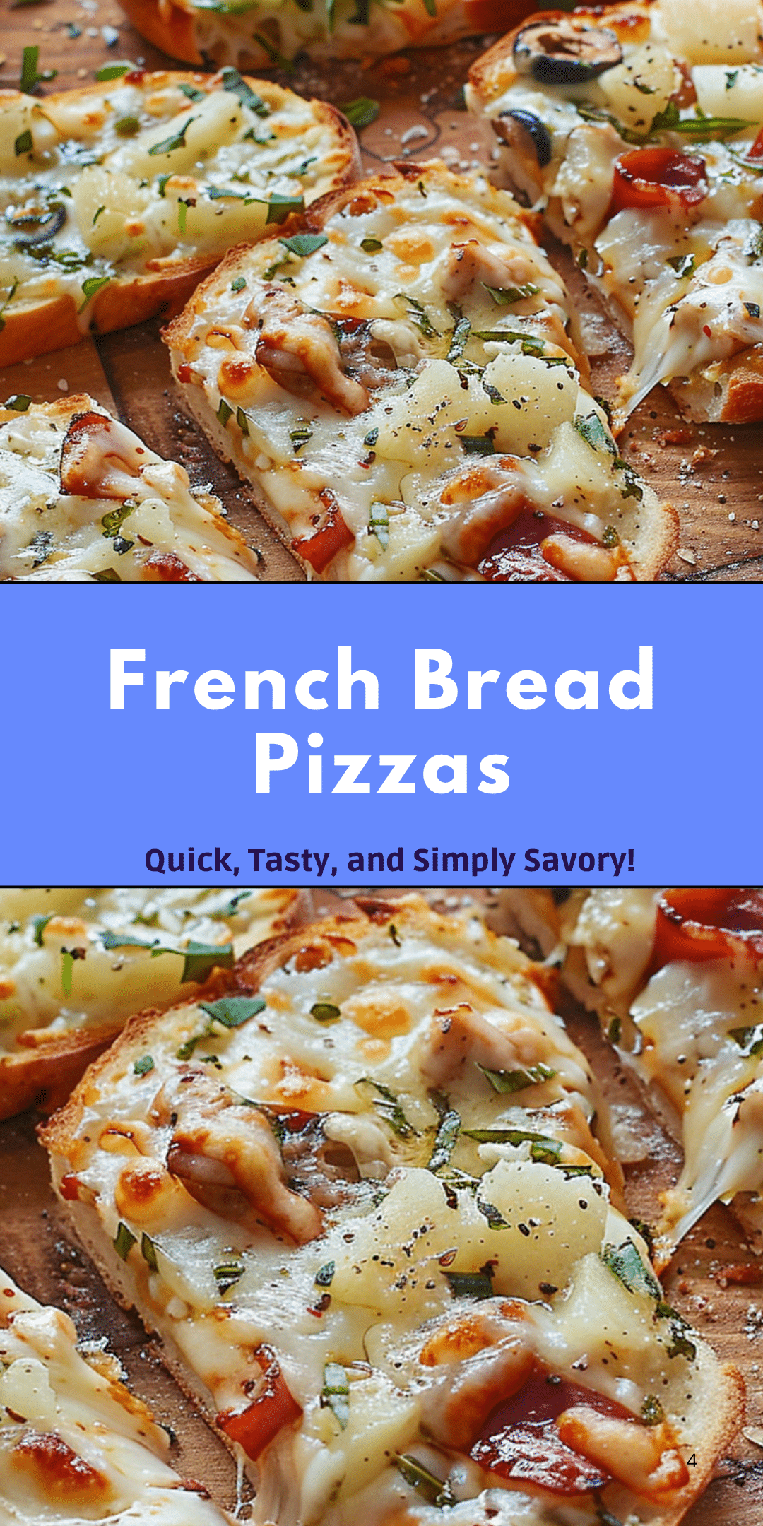 French Bread Pizzas Just So Savory