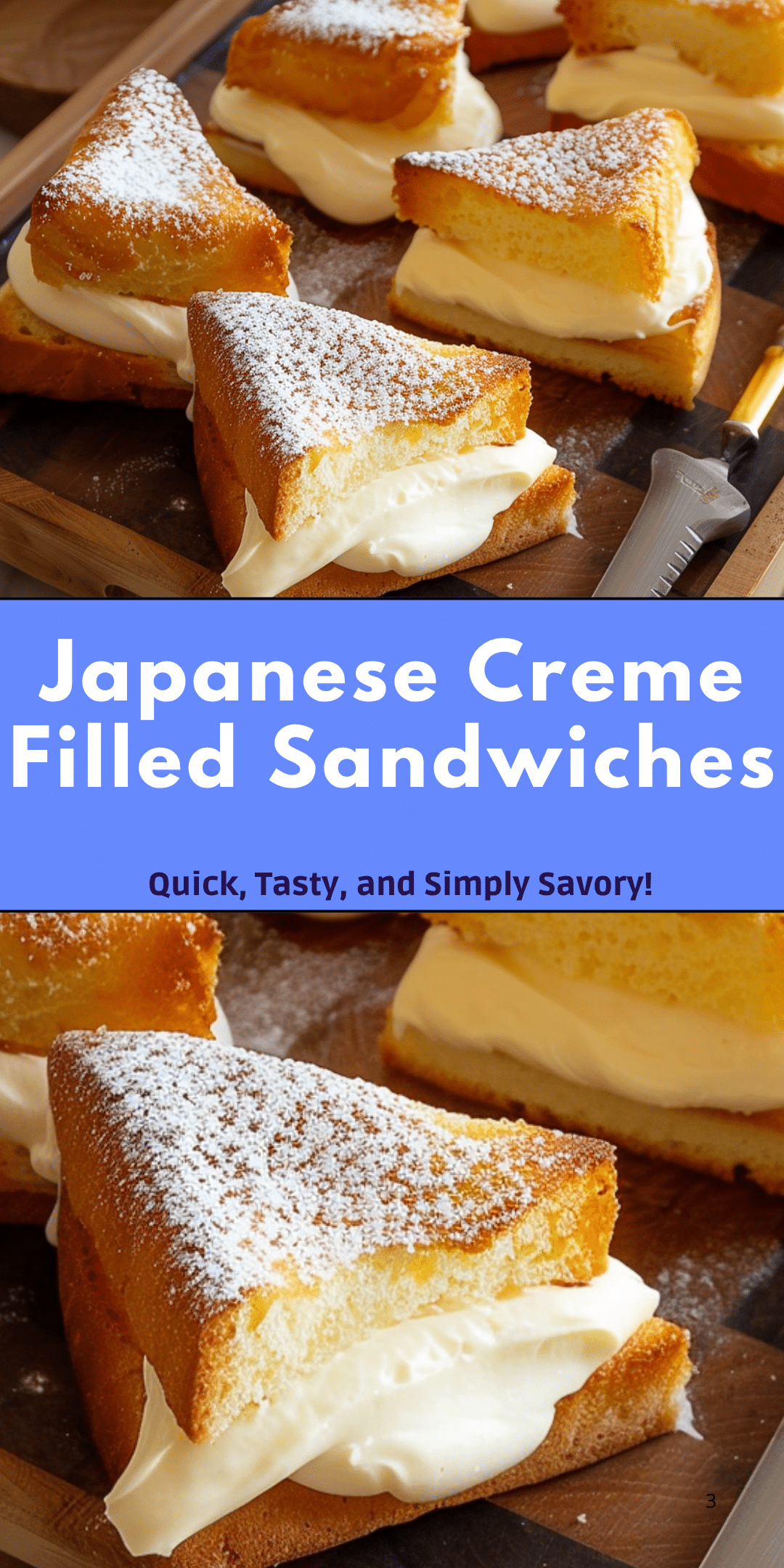 Japanese Creme Filled Sandwiches | Just So Savory