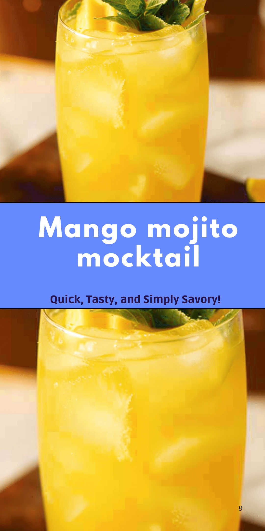 Mango Mojito Mocktail - Just So Savory