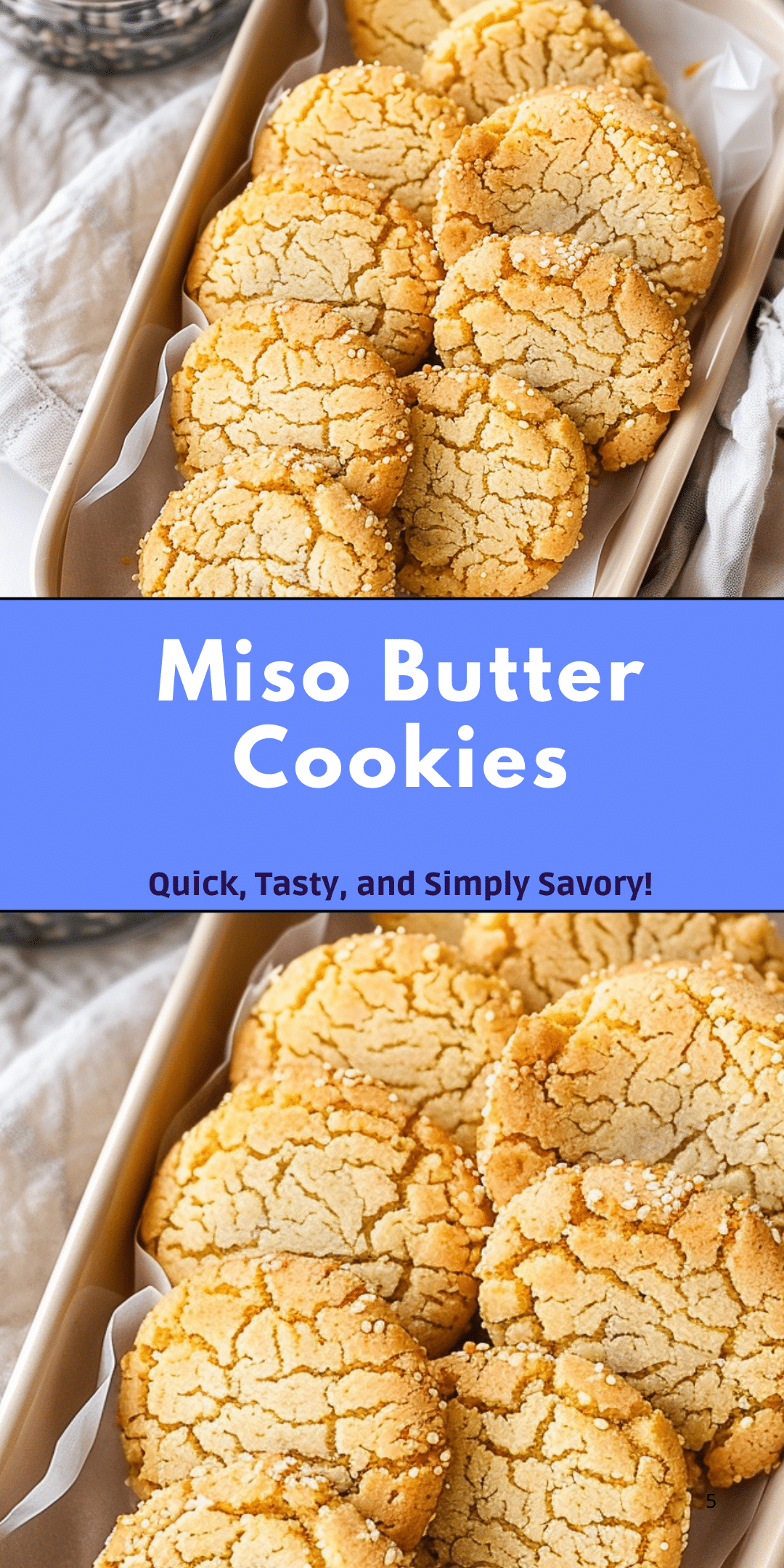 Miso Butter Cookies | Just So Savory
