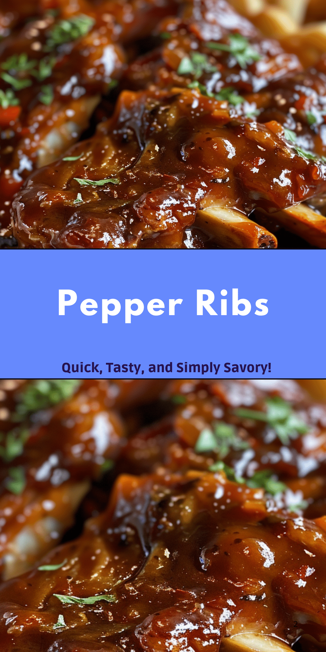 Pepper Ribs - Just So Savory