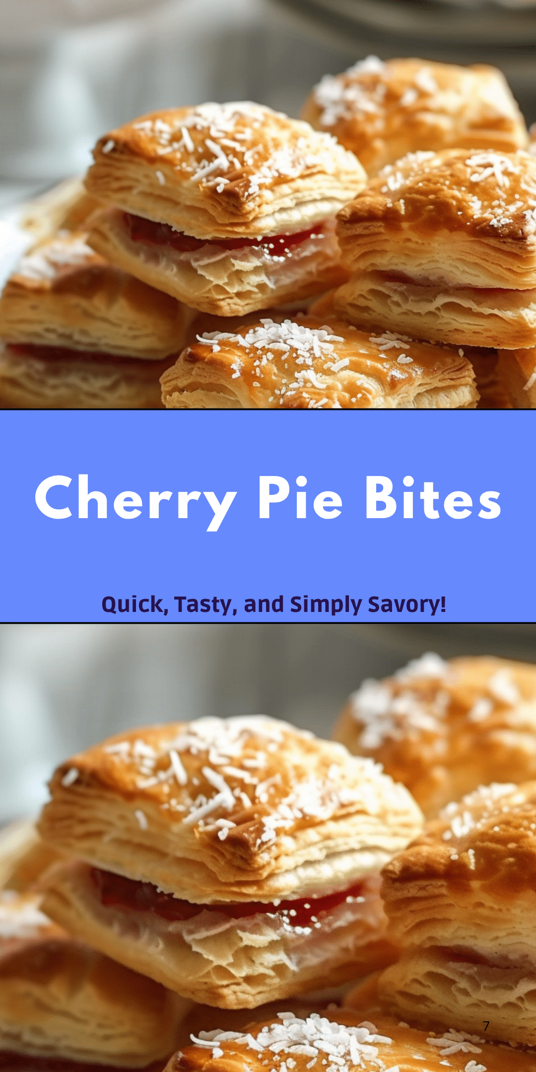 Cherry Pie Bites - Just So Savory