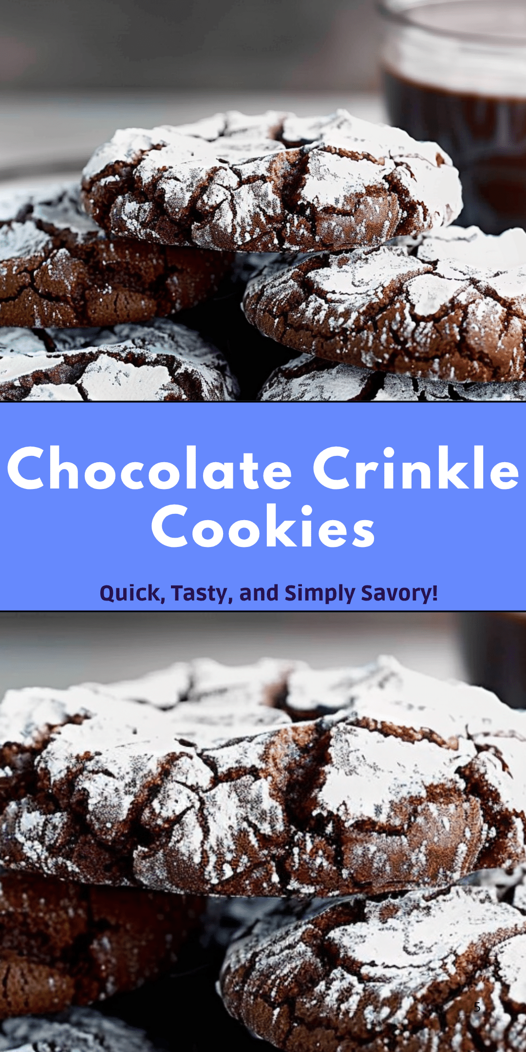 Chocolate Crinkle Cookies | Just So Savory
