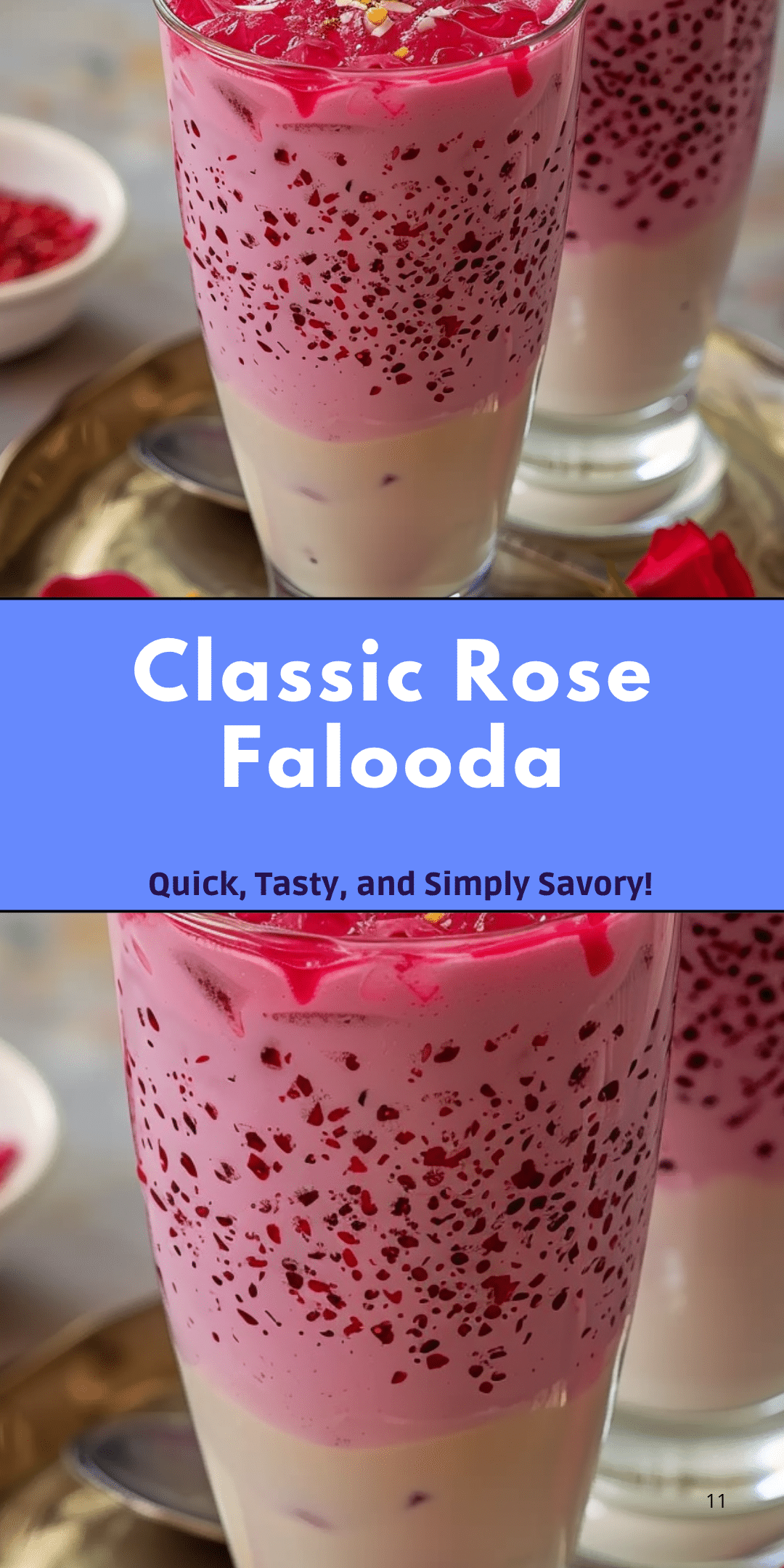 Classic Rose Falooda | Just So Savory