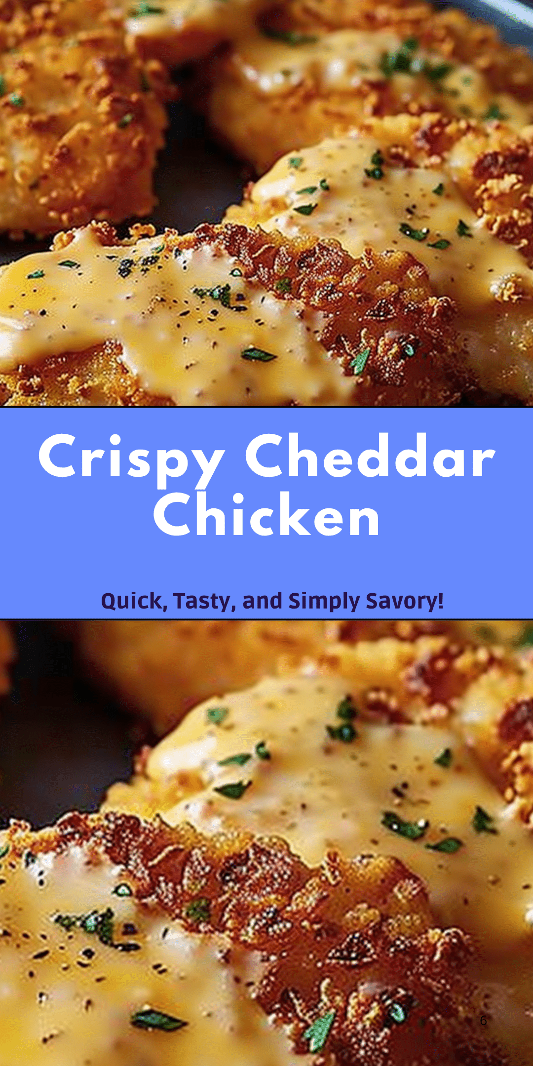 Crispy Cheddar Chicken - Just So Savory