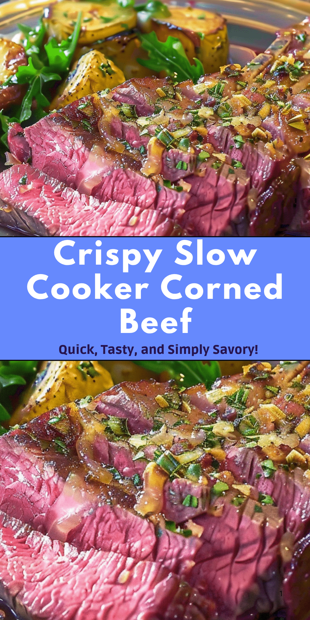 Crispy Slow Cooker Corned Beef | Just So Savory