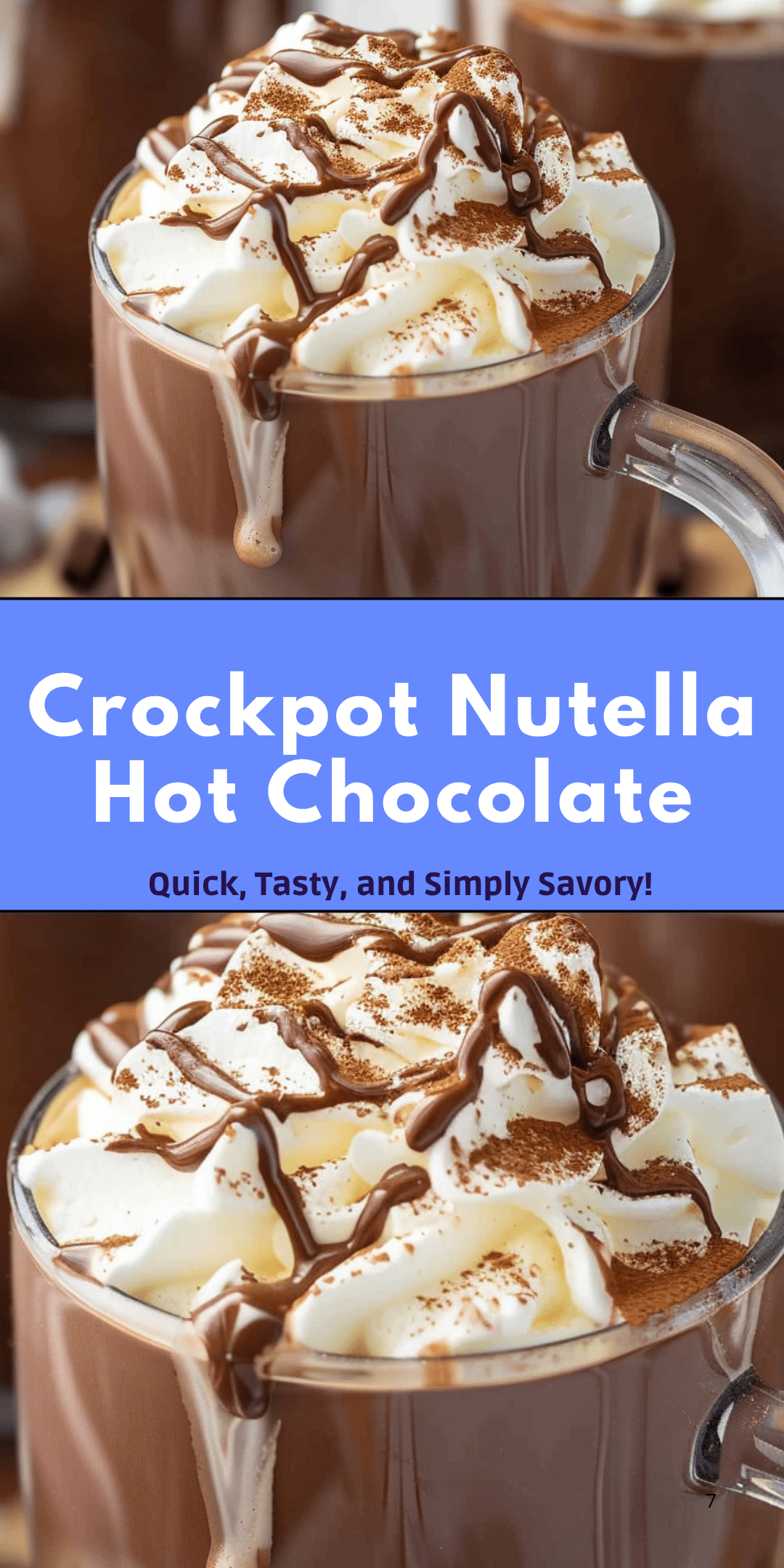 Crockpot Nutella Hot Chocolate | Just So Savory
