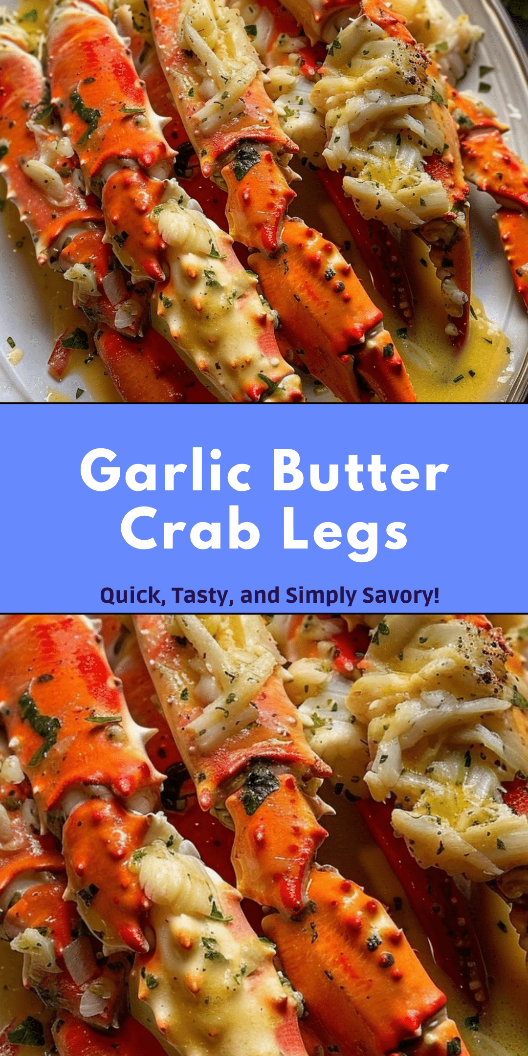 Garlic Butter Crab Legs | Just So Savory