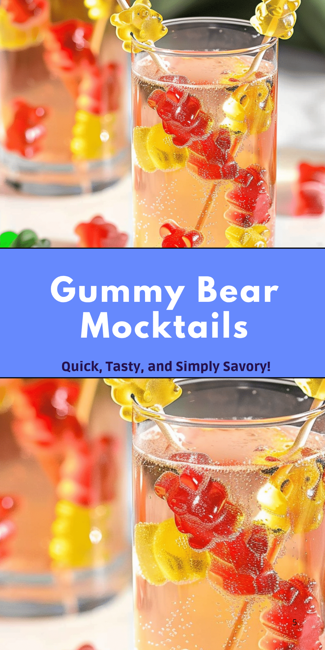 Gummy Bear Mocktails | Just So Savory