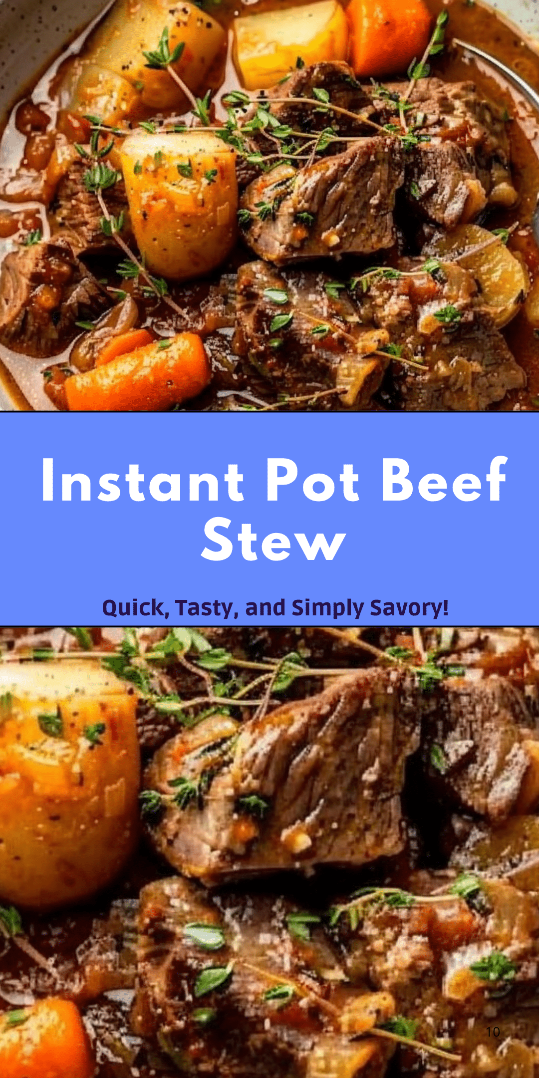 Instant Pot Beef Stew - Just So Savory