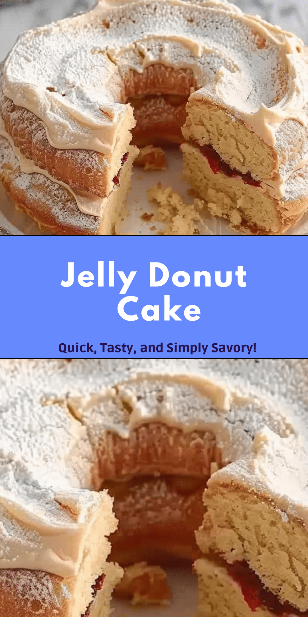 Jelly Donut Cake | Just So Savory