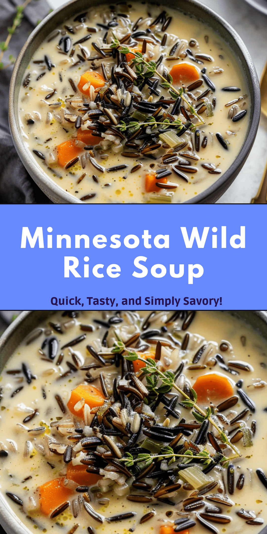 Minnesota Wild Rice Soup | Just So Savory