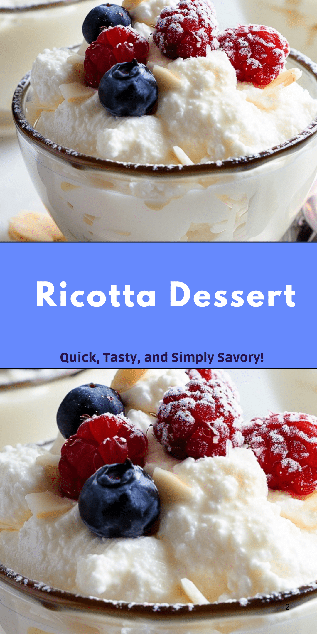 Ricotta Dessert | Just So Savory