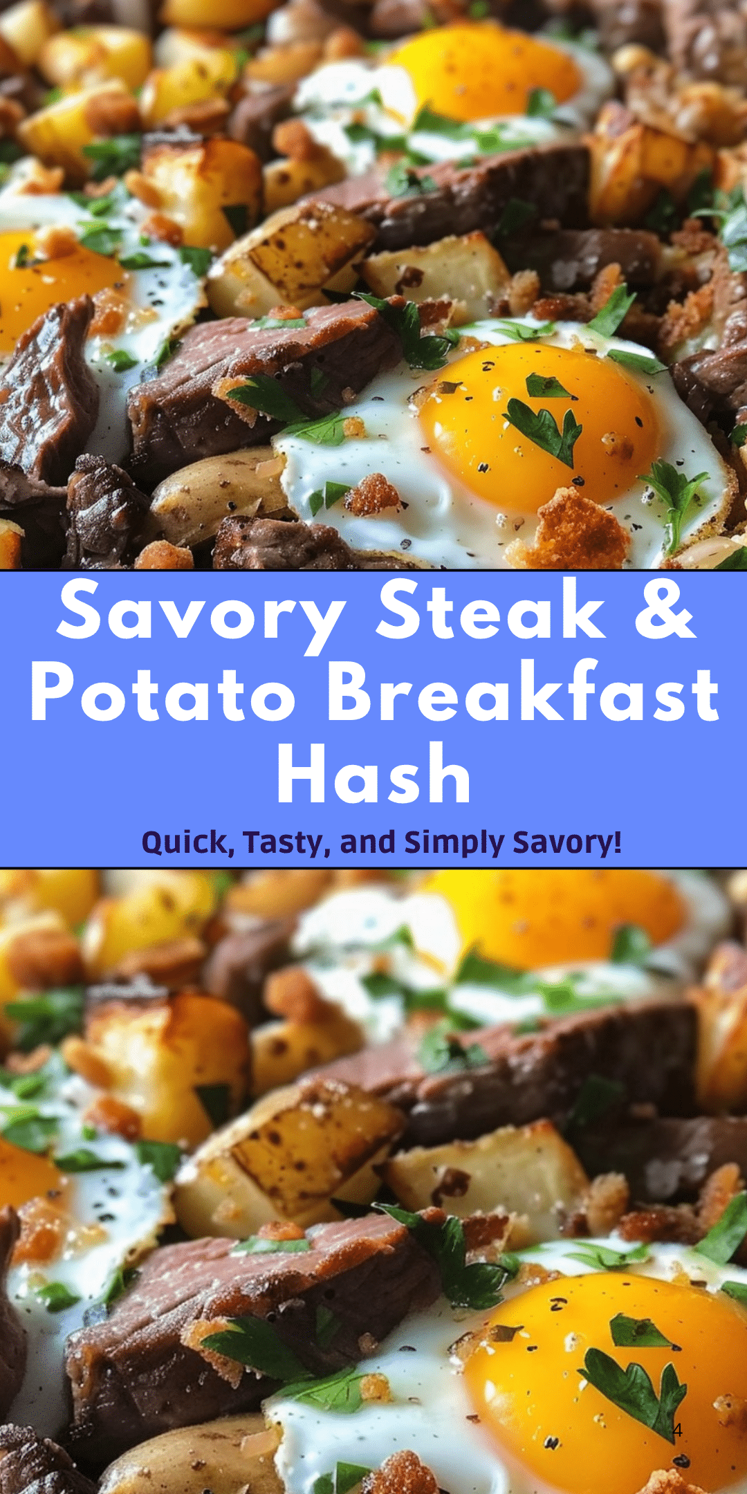 Savory Steak & Potato Breakfast Hash | Just So Savory