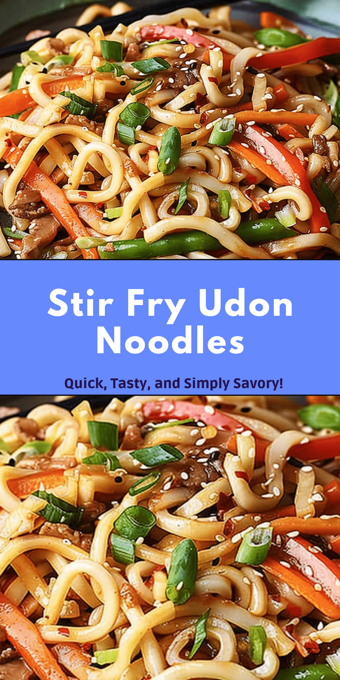Stir Fry Udon Noodles | Just So Savory