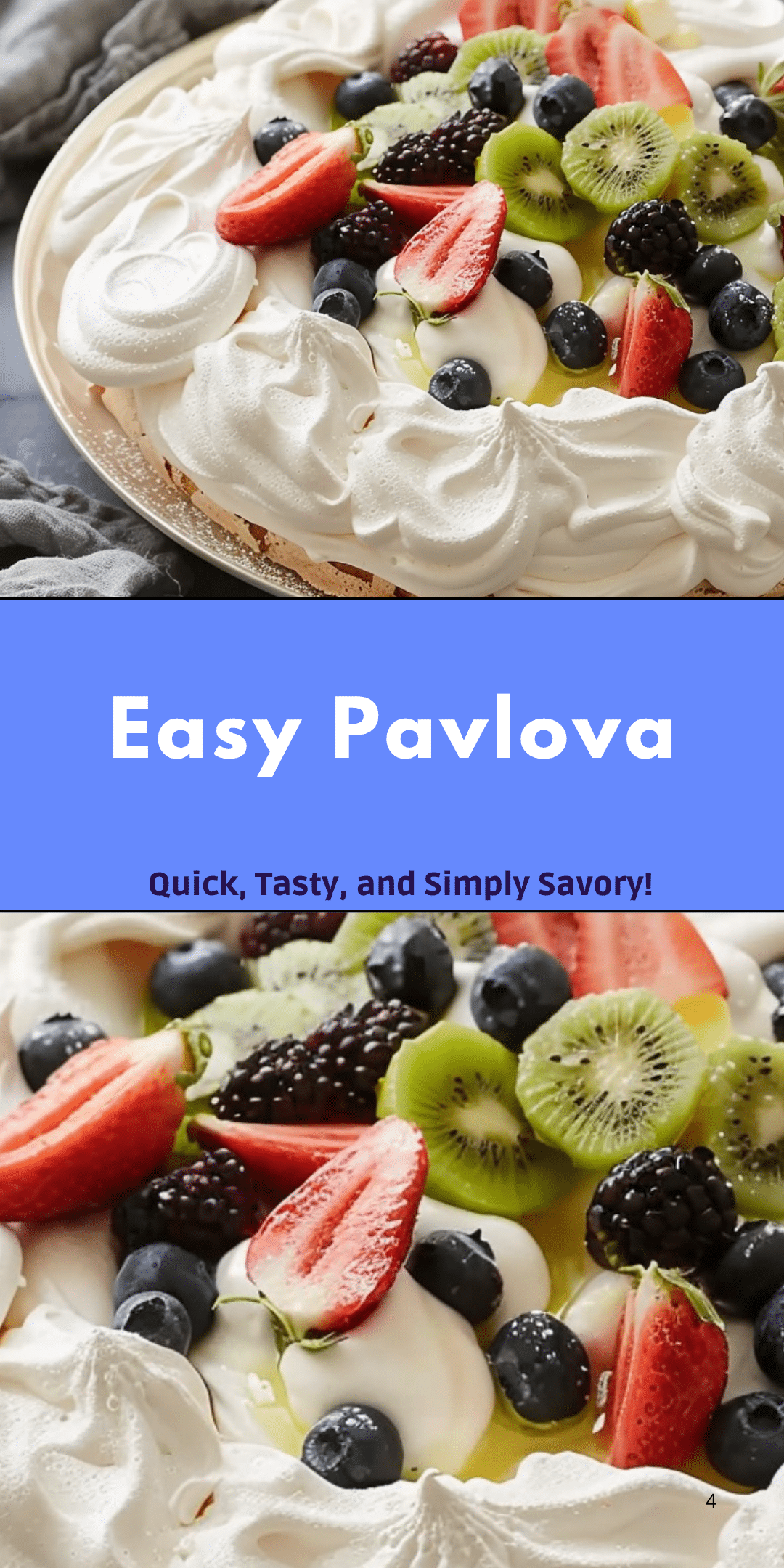 Easy Pavlova | Just So Savory