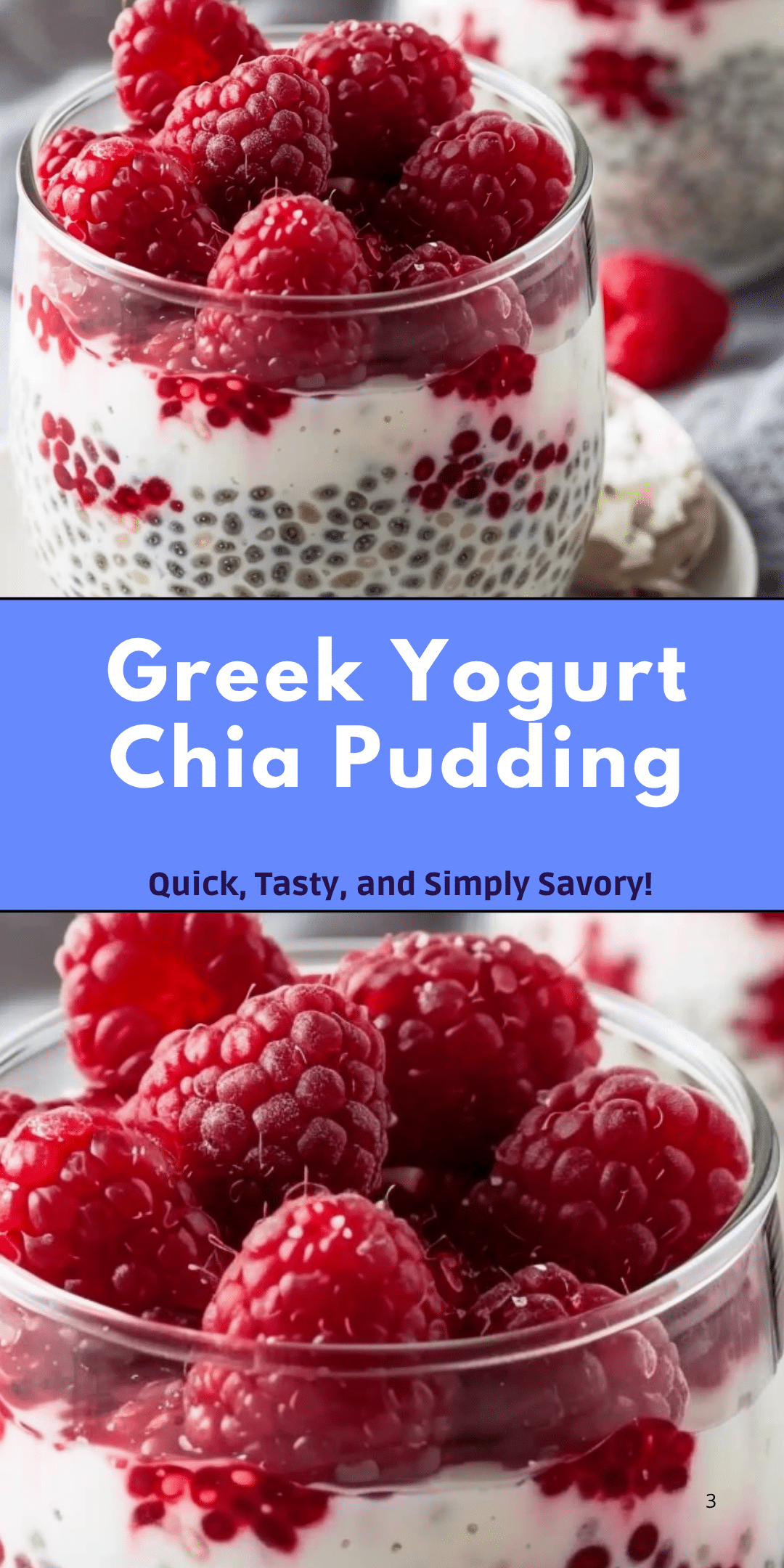 Greek Yogurt Chia Pudding | Just So Savory