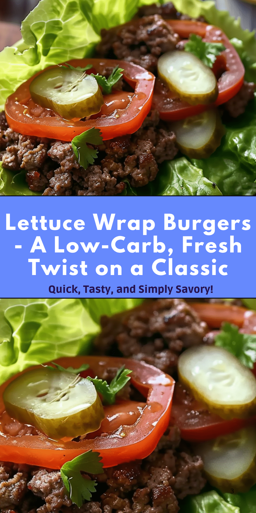 Lettuce Wrap Burgers - A Low-Carb, Fresh Twist on a Classic | Just So ...