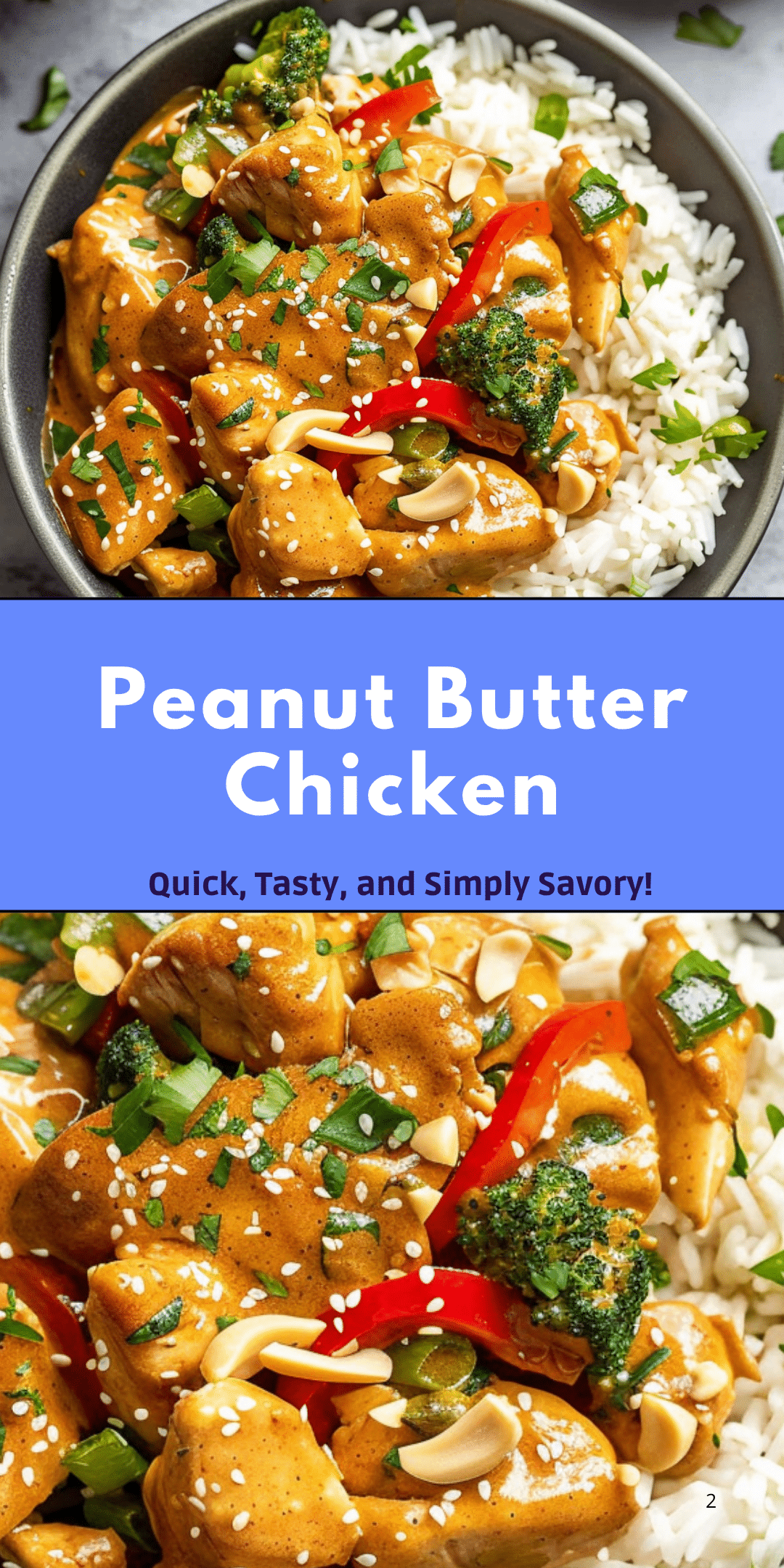Peanut Butter Chicken | Just So Savory