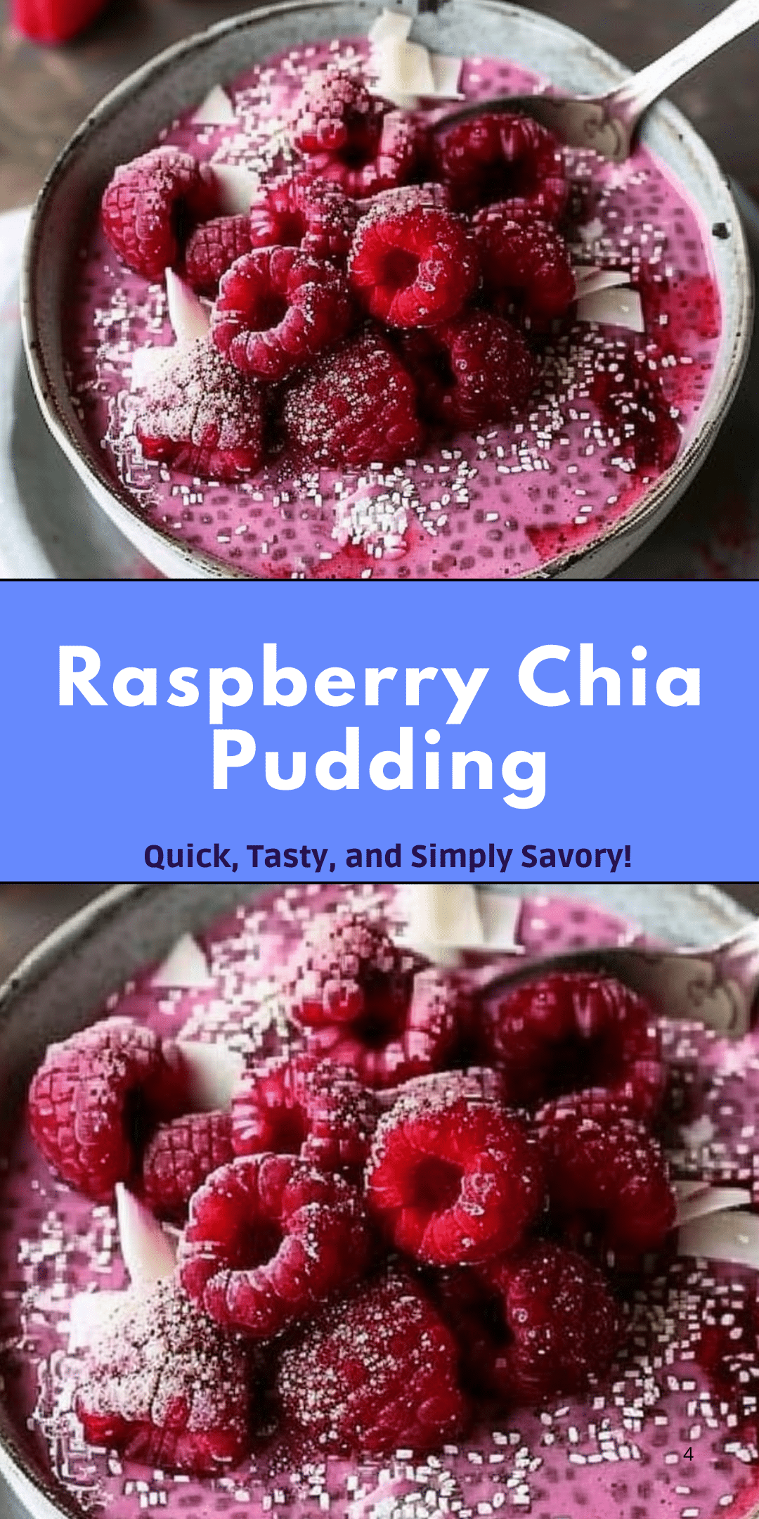 Raspberry Chia Pudding Recipe | Just So Savory