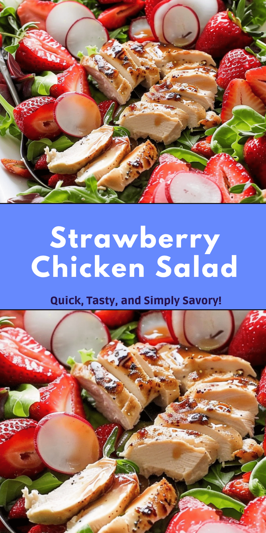 Strawberry Chicken Salad | Just So Savory