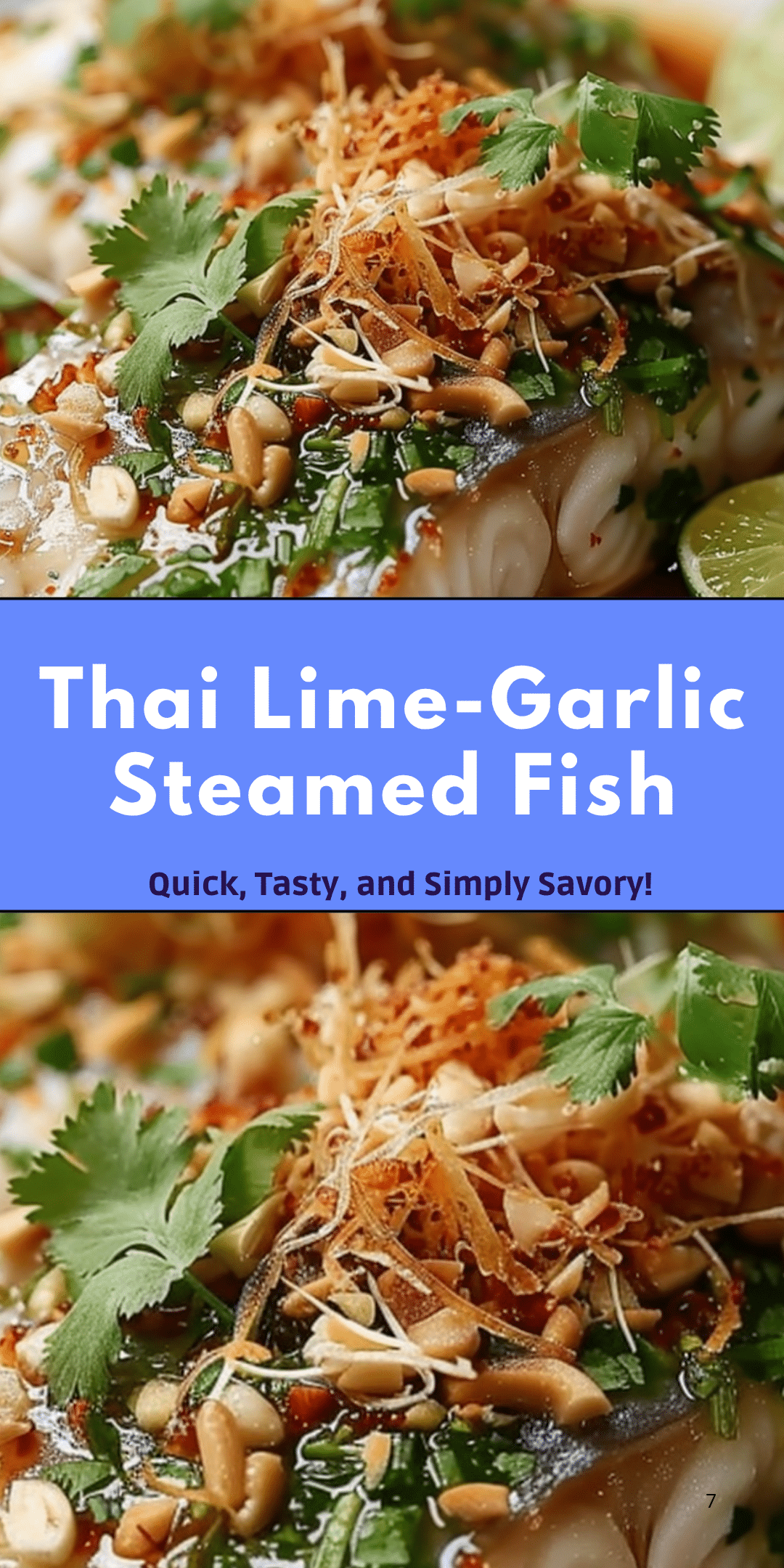 Thai Lime-Garlic Steamed Fish | Just So Savory
