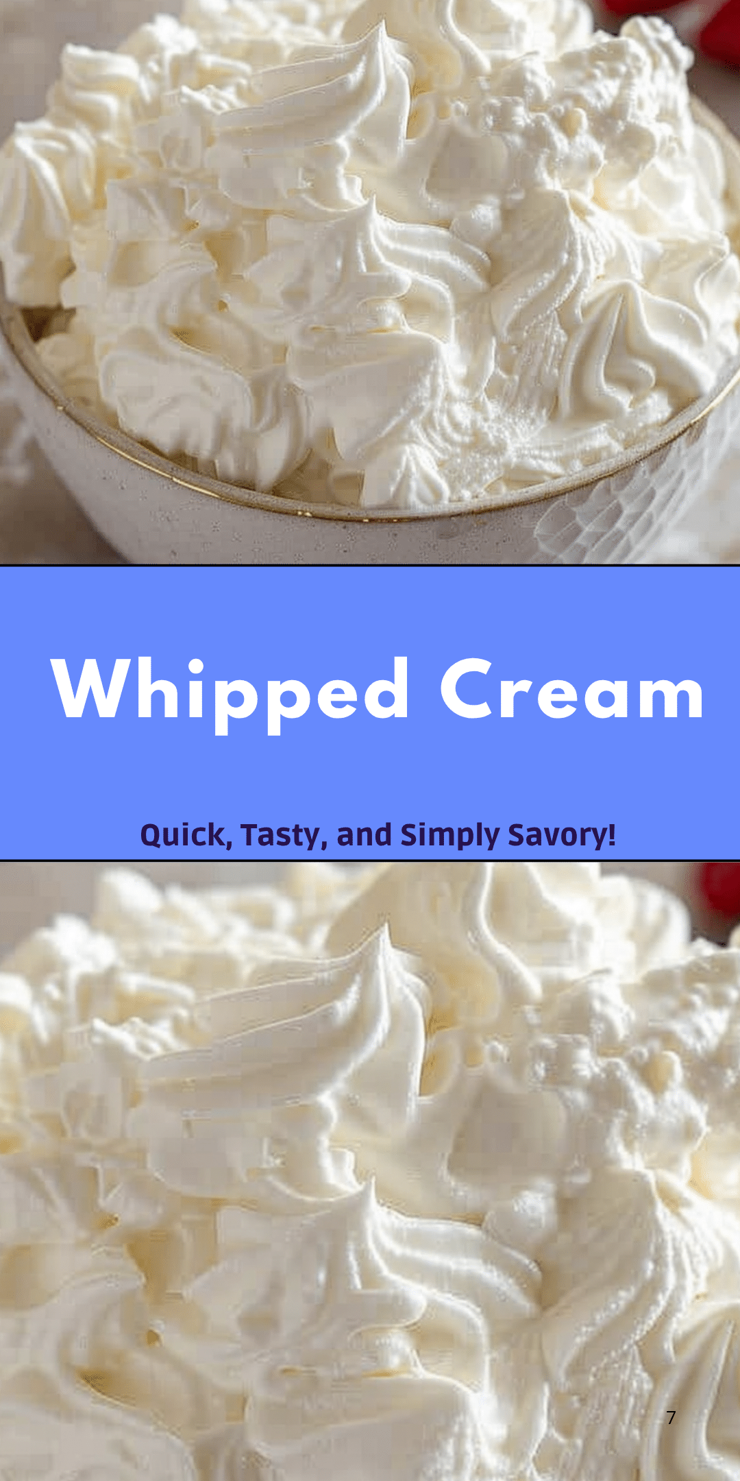 Whipped Cream | Just So Savory