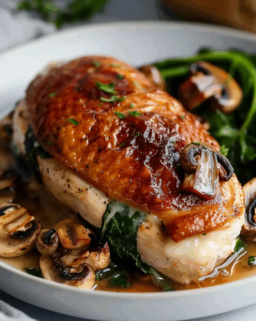 Mushroom Stuffed Chicken Breast – Quick and Easy - Just So Savory