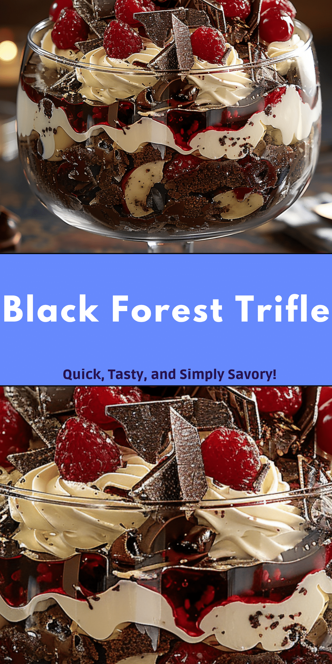 Black Forest Trifle | Just So Savory