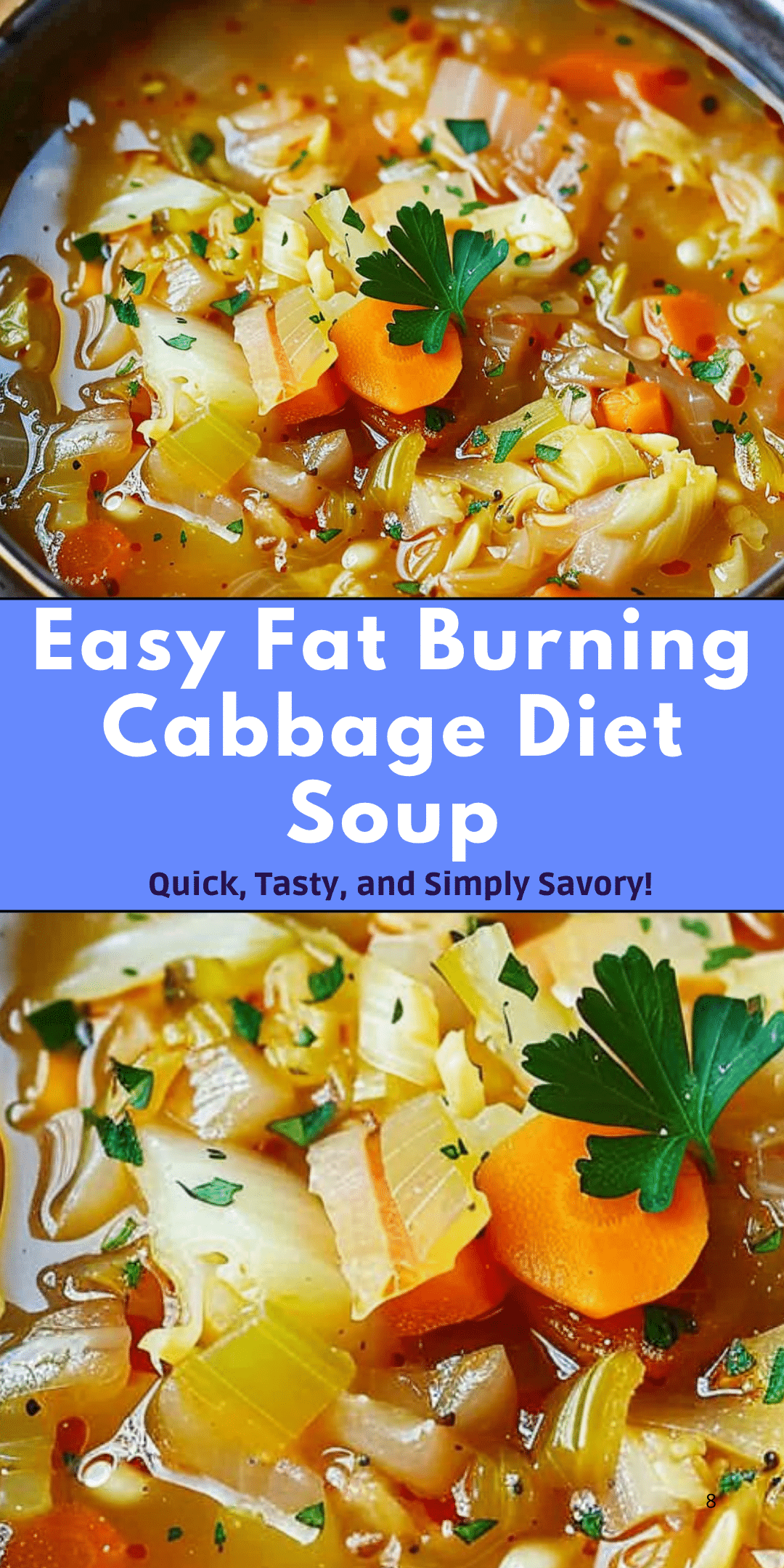 Easy Fat Burning Cabbage Diet Soup | Just So Savory