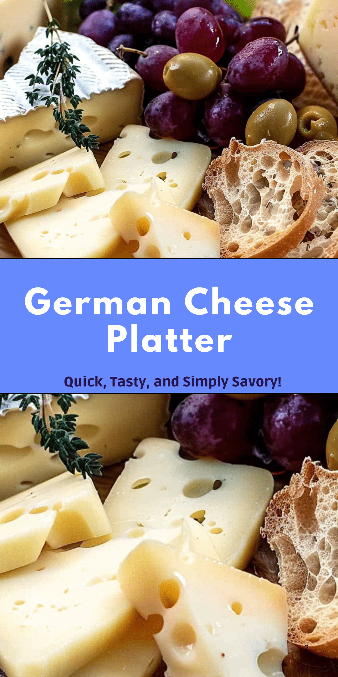 German Cheese Platter | Just So Savory