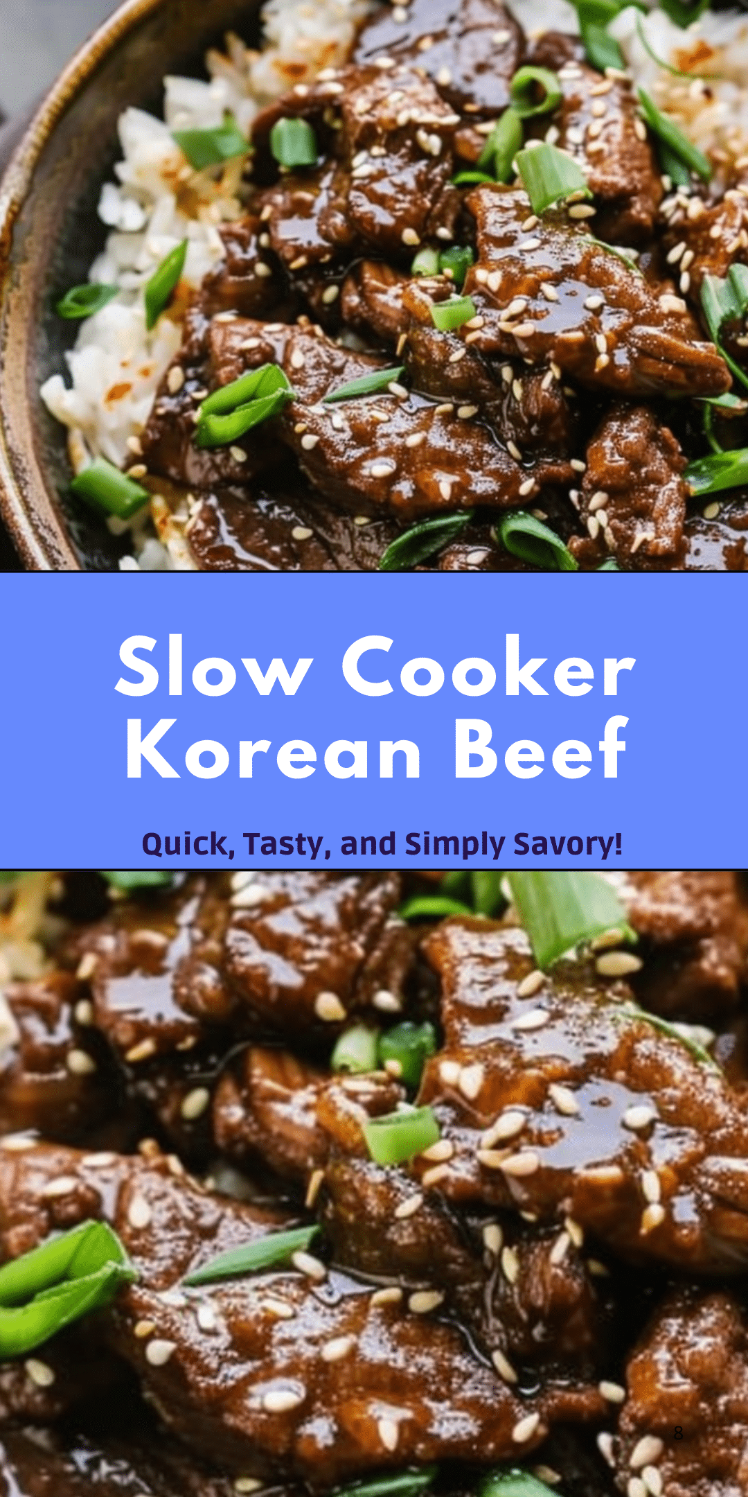 Slow Cooker Korean Beef | Just So Savory