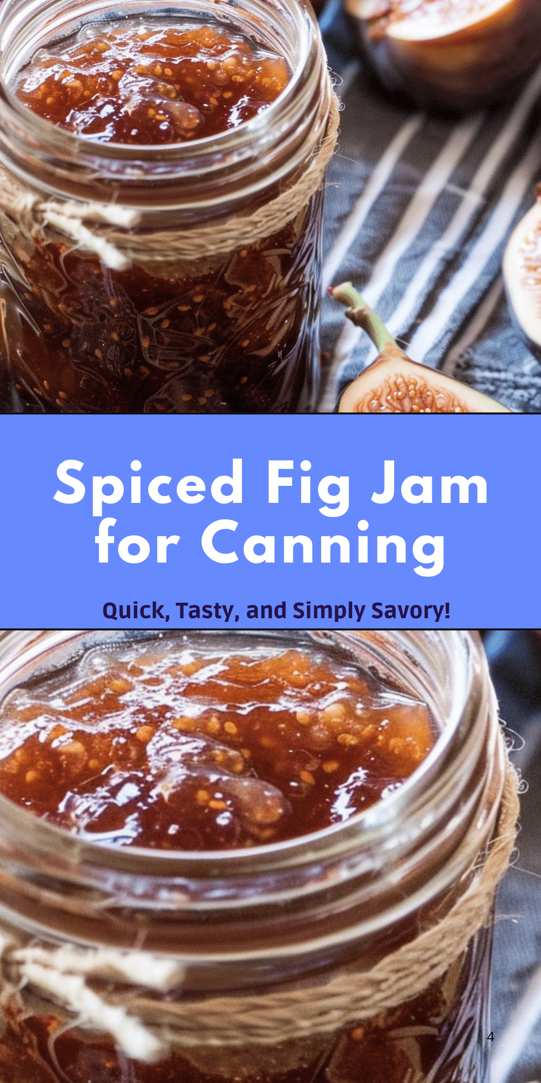 Spiced Fig Jam for Canning | Just So Savory