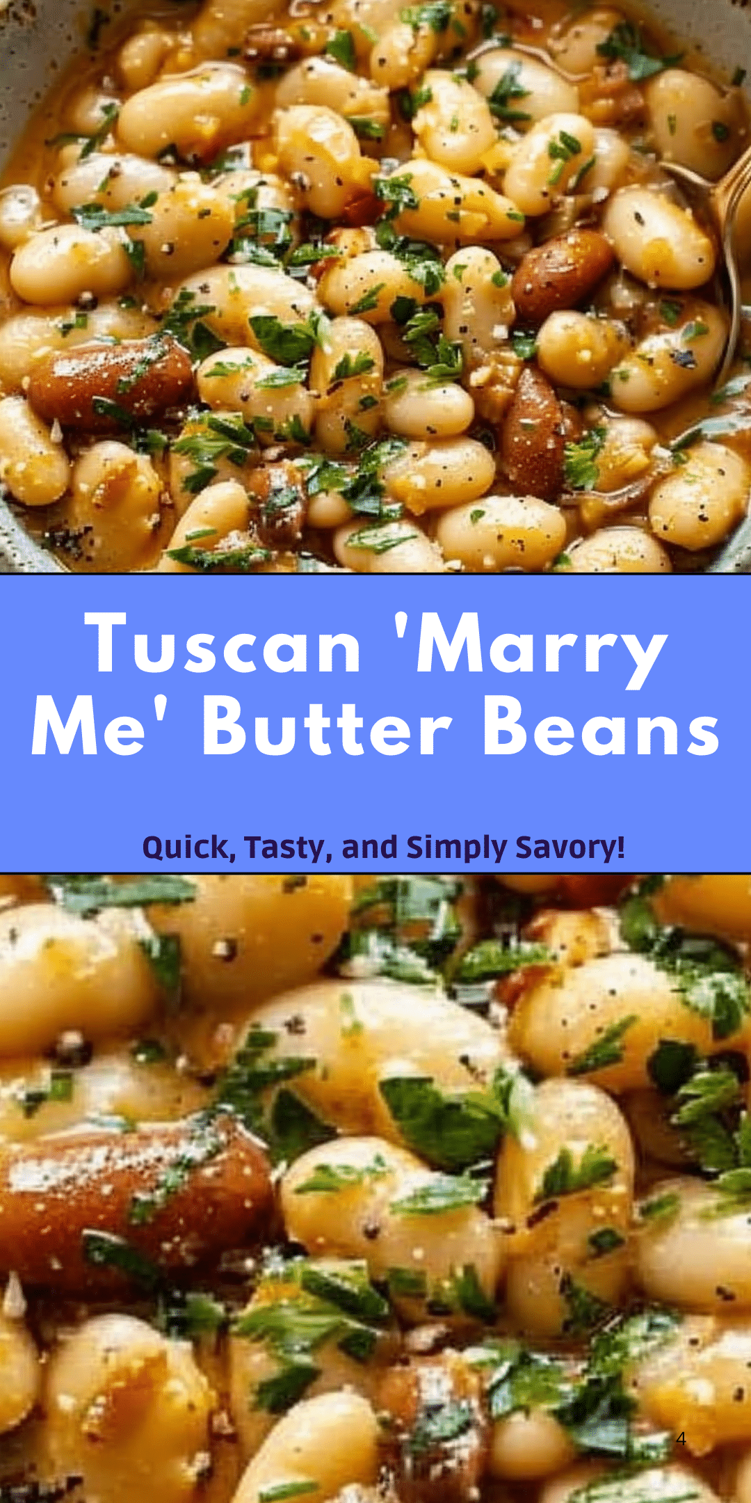 Tuscan 'Marry Me' Butter Beans | Just So Savory
