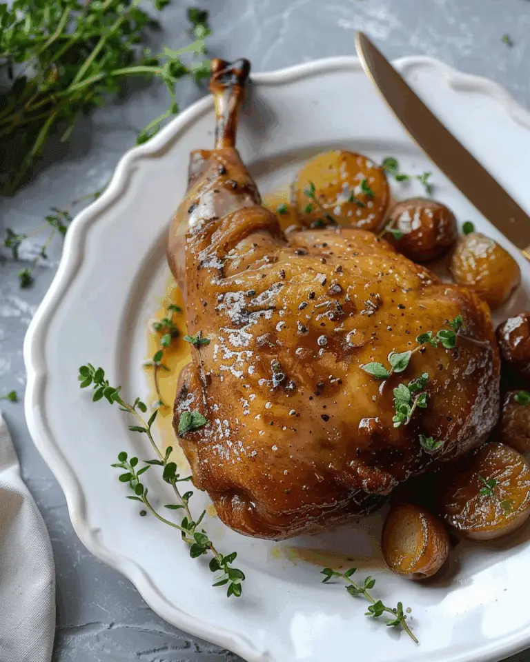 French Duck Confit Recipe (Confit de Canard) | Just So Savory