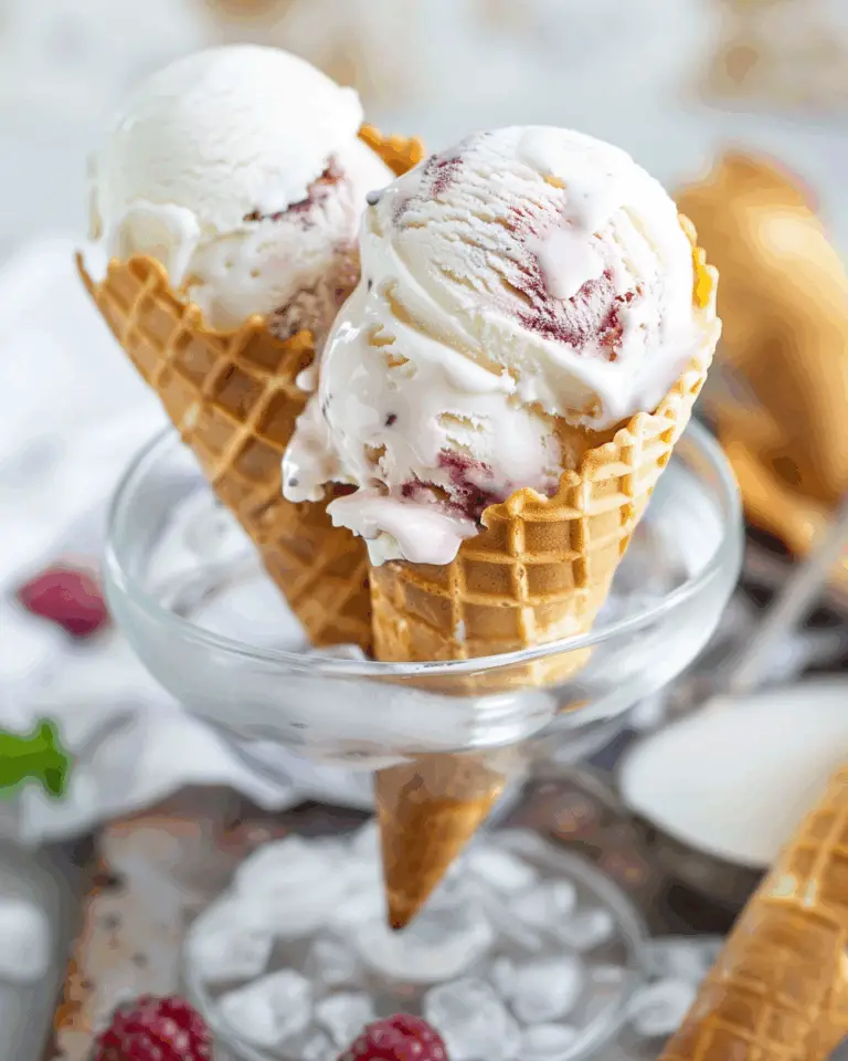 Easy Homemade Ice Cream Cones | Just So Savory
