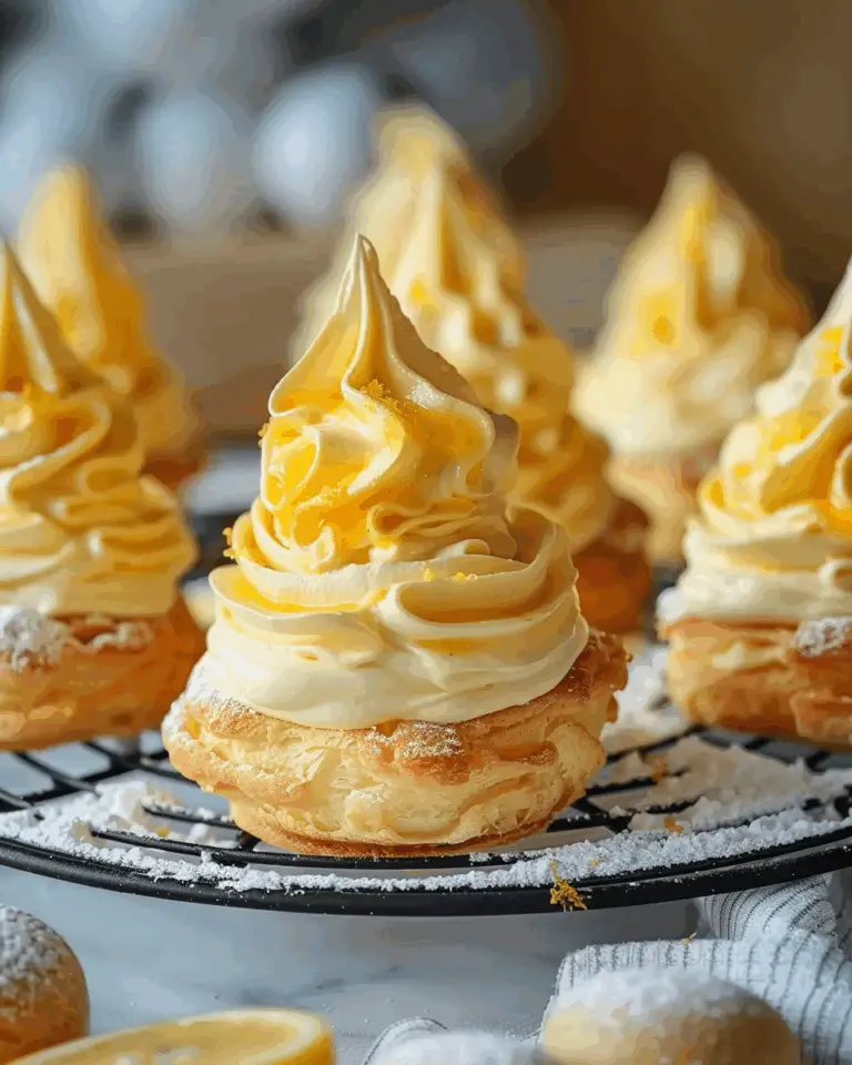 Light Choux Pastries Filled with Lemon Cream | Just So Savory