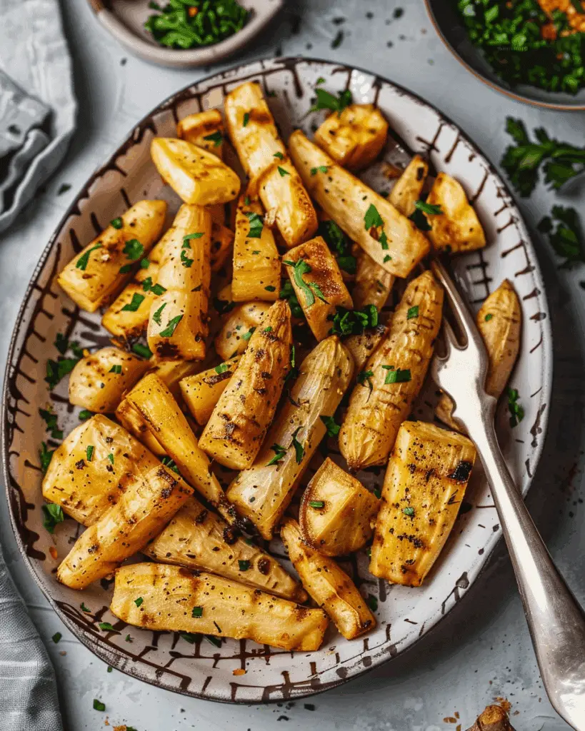 Roasted Parsnips | Just So Savory