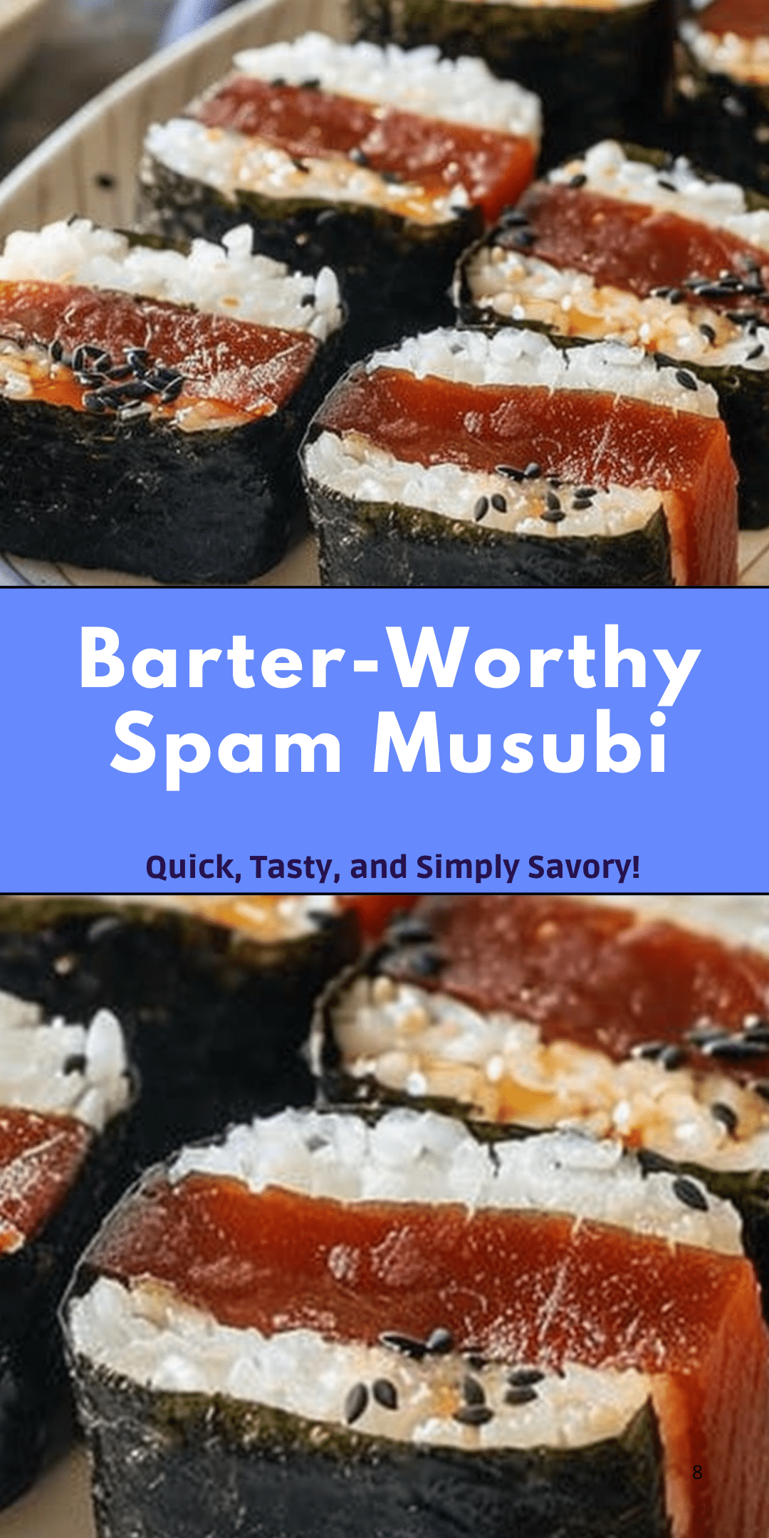 Barter-Worthy Spam Musubi | Just So Savory