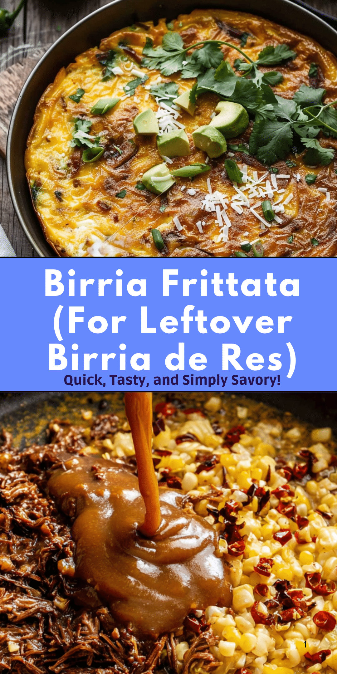 Birria Frittata (For Leftover Birria de Res) | Just So Savory