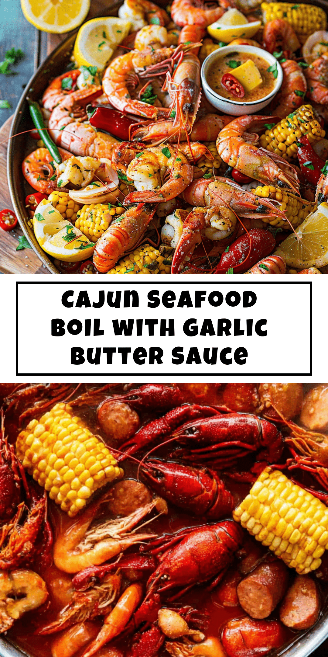 Cajun Seafood Boil with Garlic Butter Sauce | Just So Savory