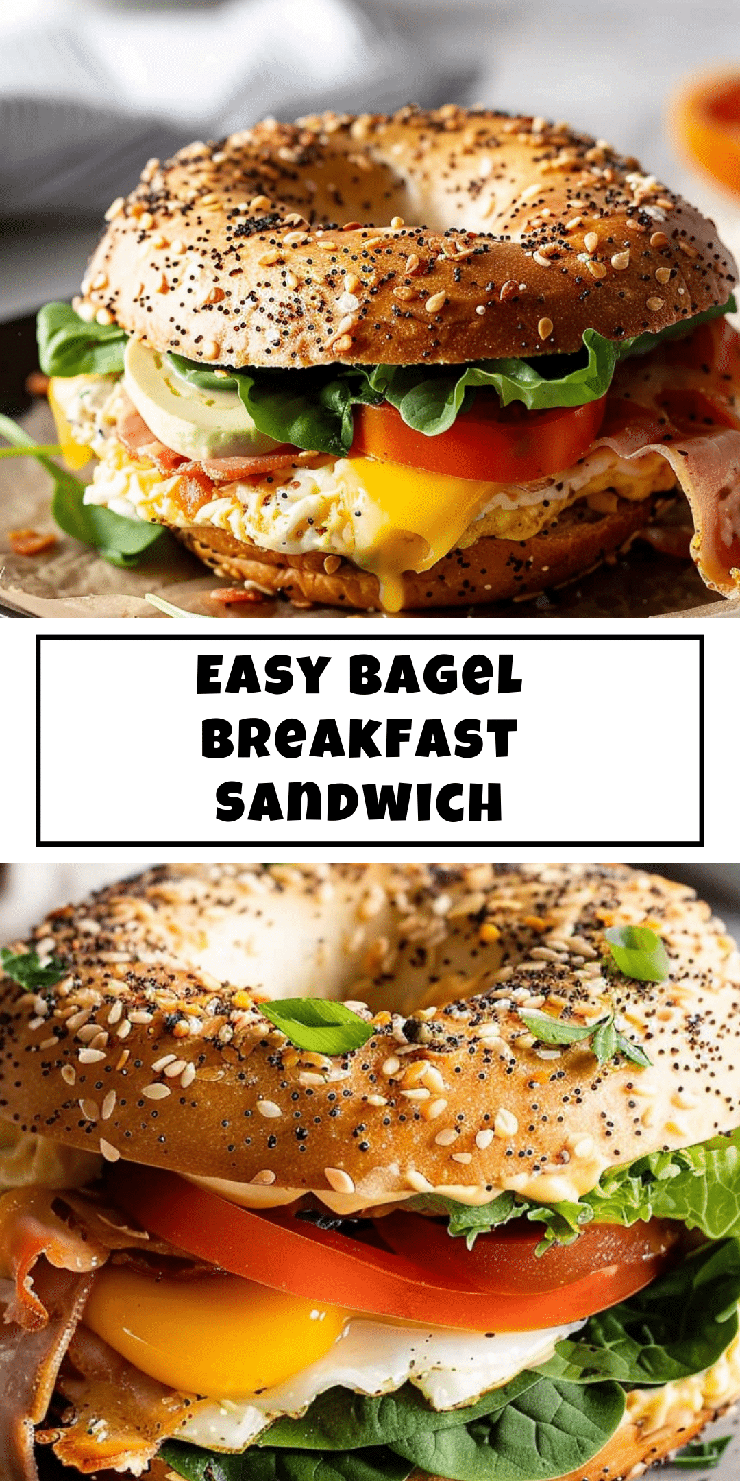 Easy Bagel Breakfast Sandwich | Just So Savory