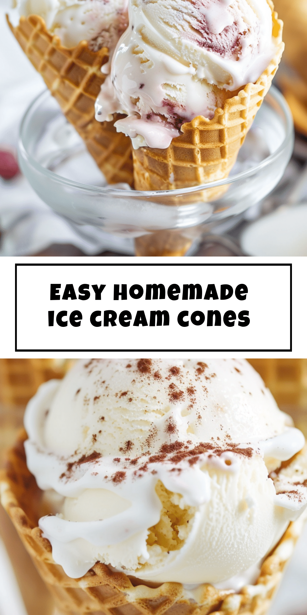 Easy Homemade Ice Cream Cones | Just So Savory