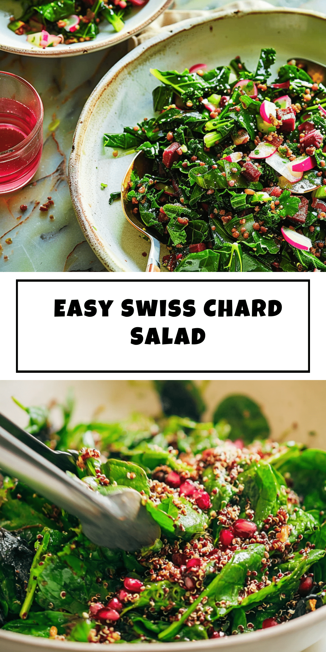 Easy Swiss Chard Salad - Just So Savory