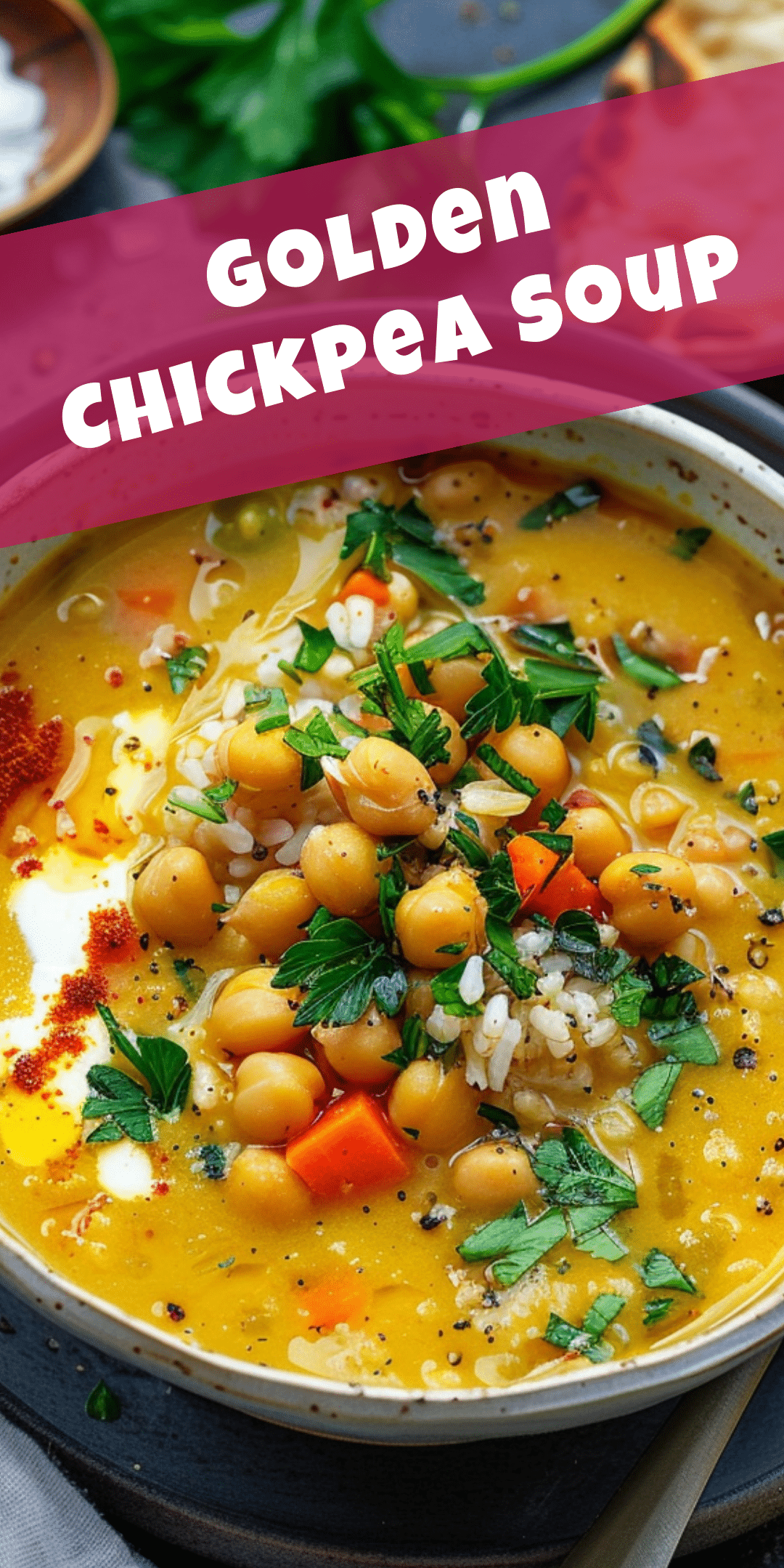 Golden Chickpea Soup | Just So Savory