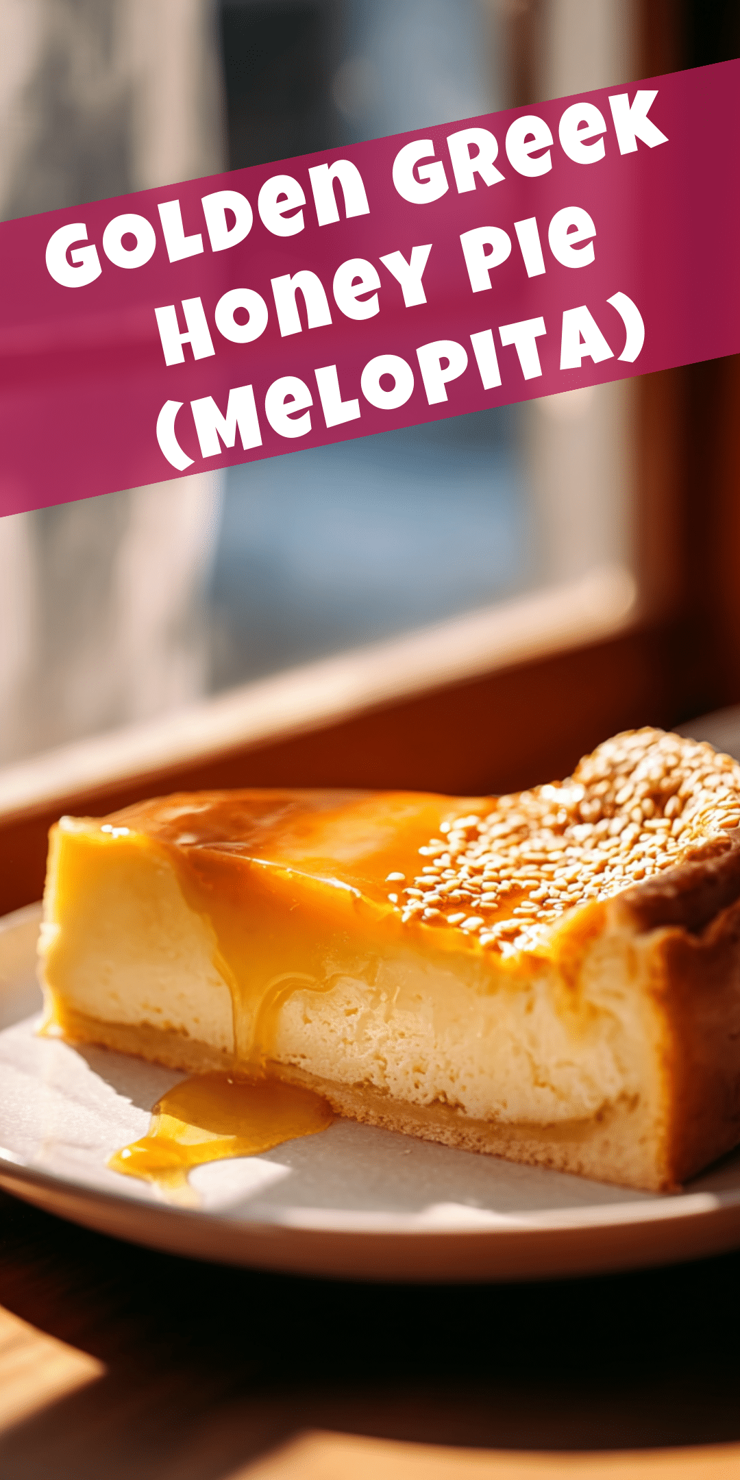 Golden Greek Honey Pie (Melopita) | Just So Savory