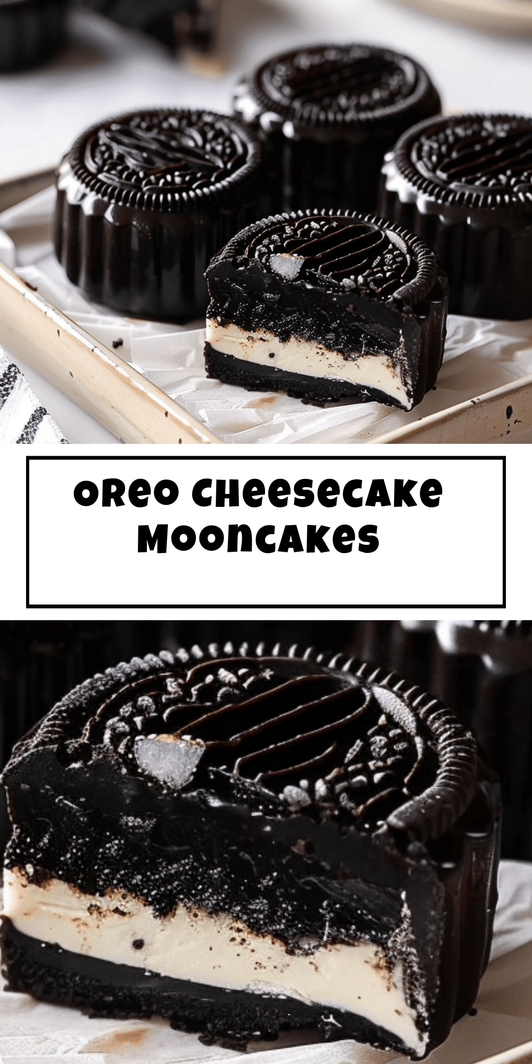 Oreo Cheesecake Mooncakes | Just So Savory