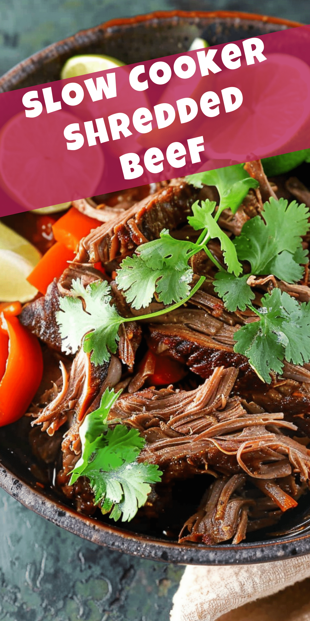 Slow Cooker Shredded Beef | Just So Savory